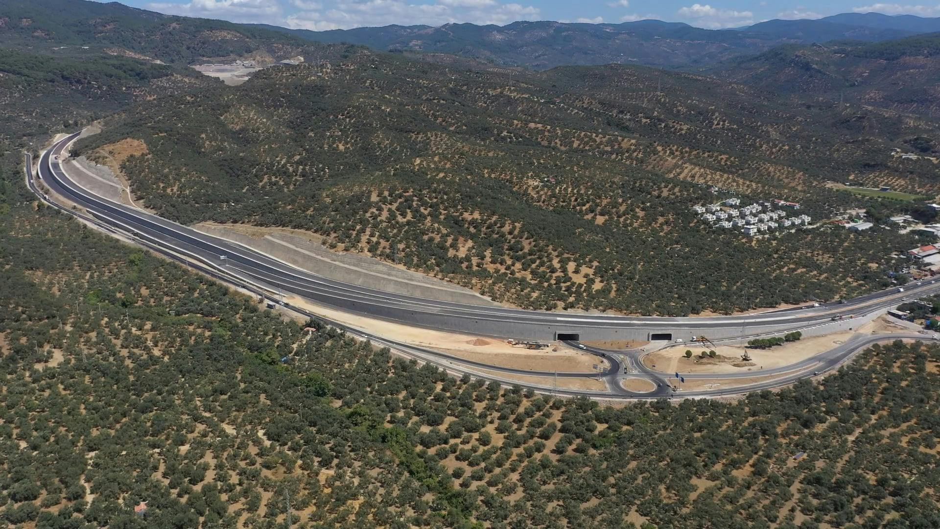 Freeway and Intersection in Birds Eye View Free Stock Video Footage ...