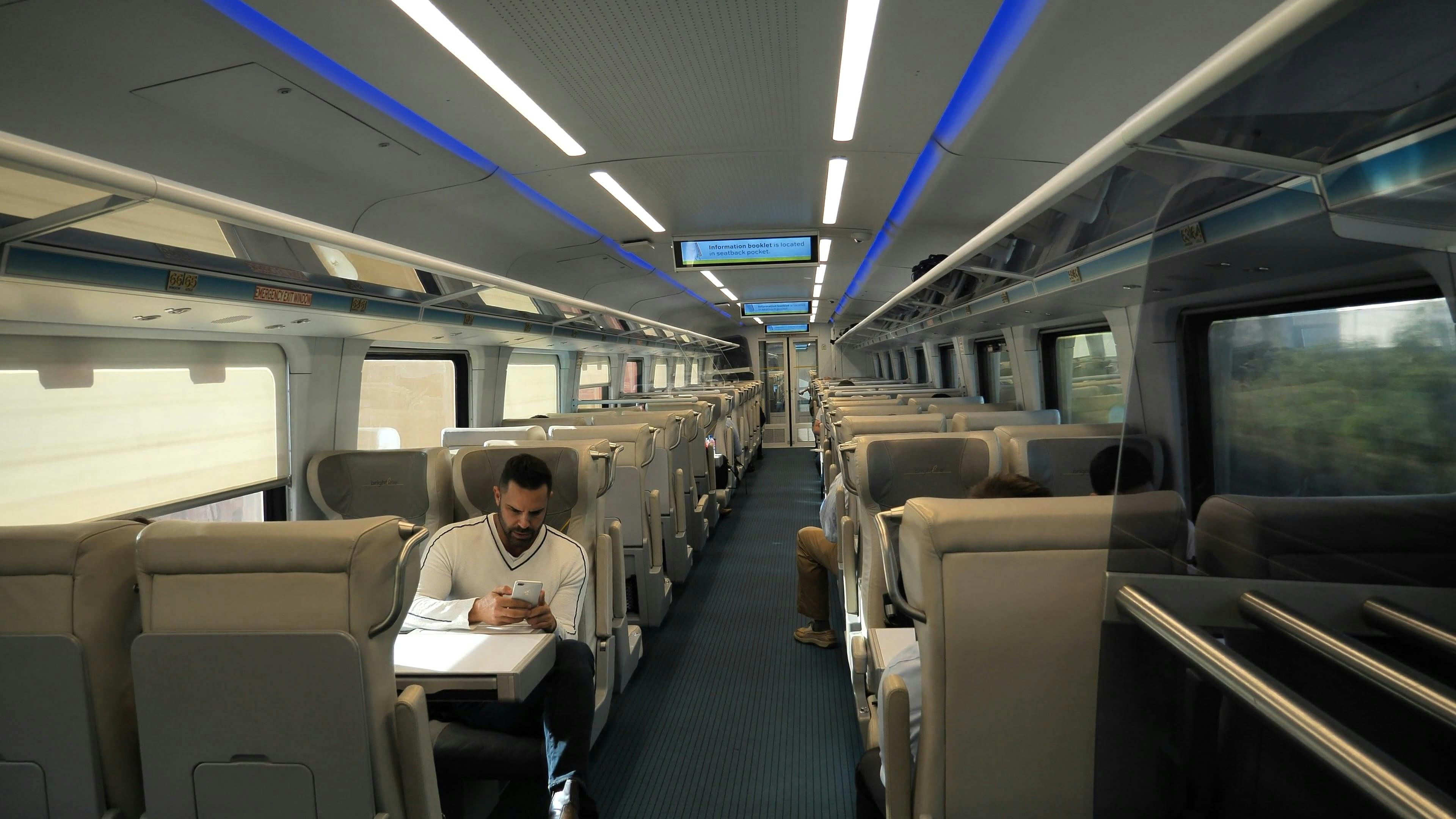 People Using The Train For Public Transportation Free Stock Video ...