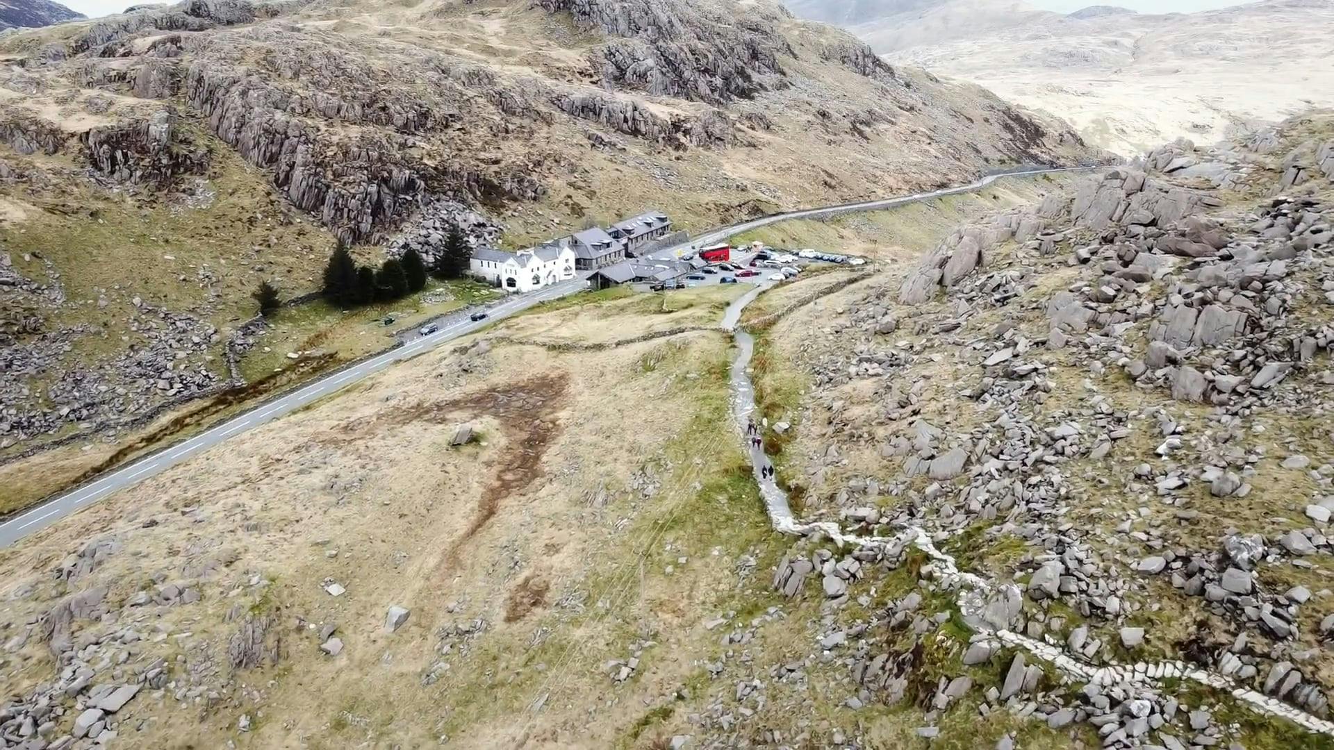 Drone Footage of Buildings in Snowdon Free Stock Video Footage, Royalty ...