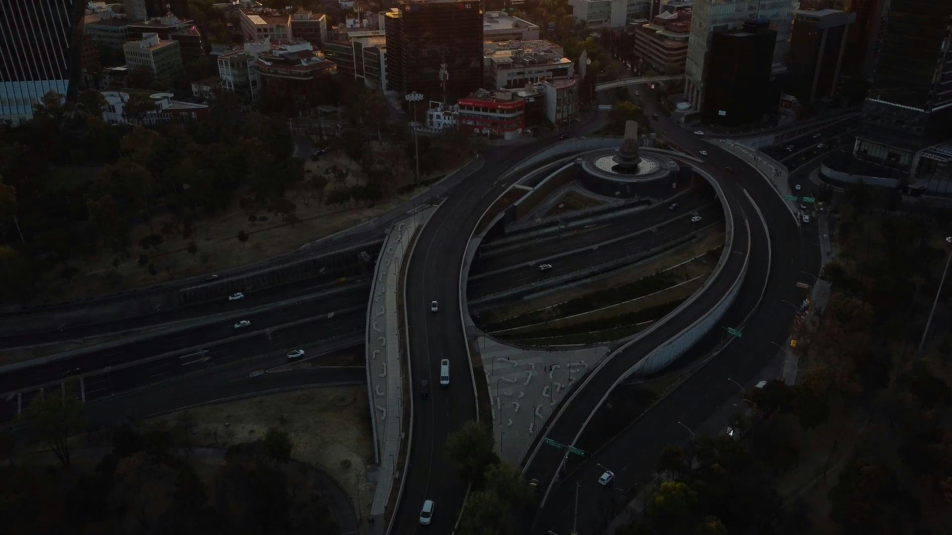 Highway Intersection in City Free Stock Video Footage, Royalty-Free 4K ...