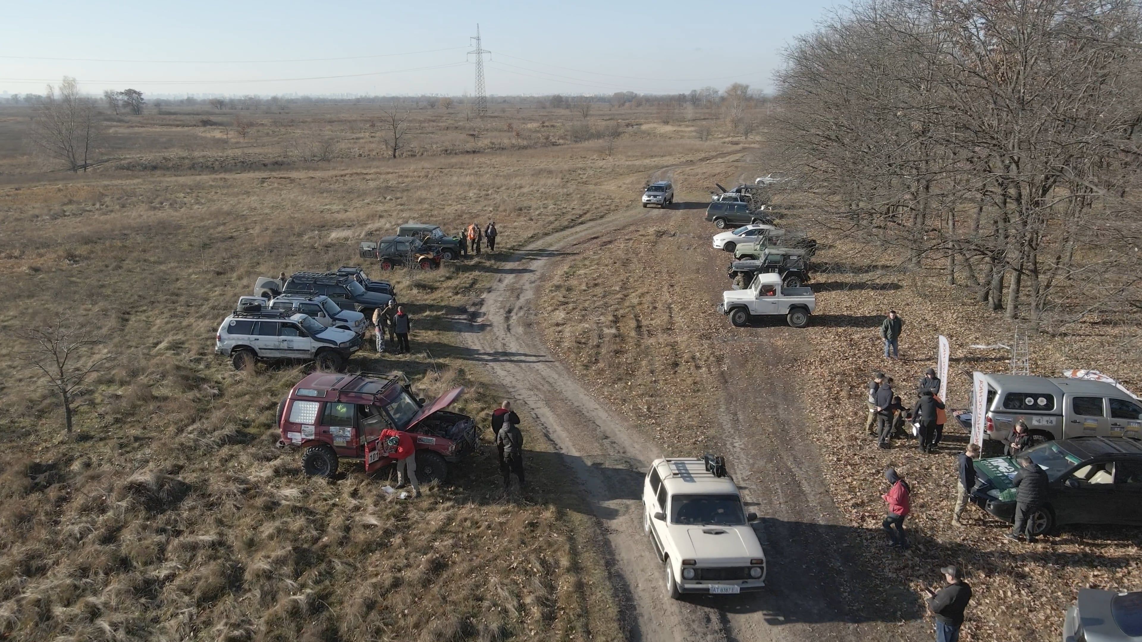 Drone Video of 4x4 Vehicles at an Off Road Event Free Stock Video ...