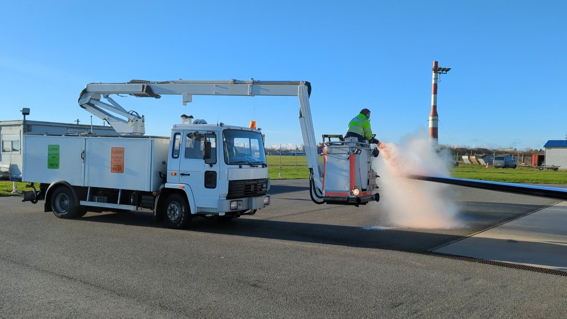 Man Cleaning Aircraft at Airport Free Stock Video Footage, Royalty-Free ...