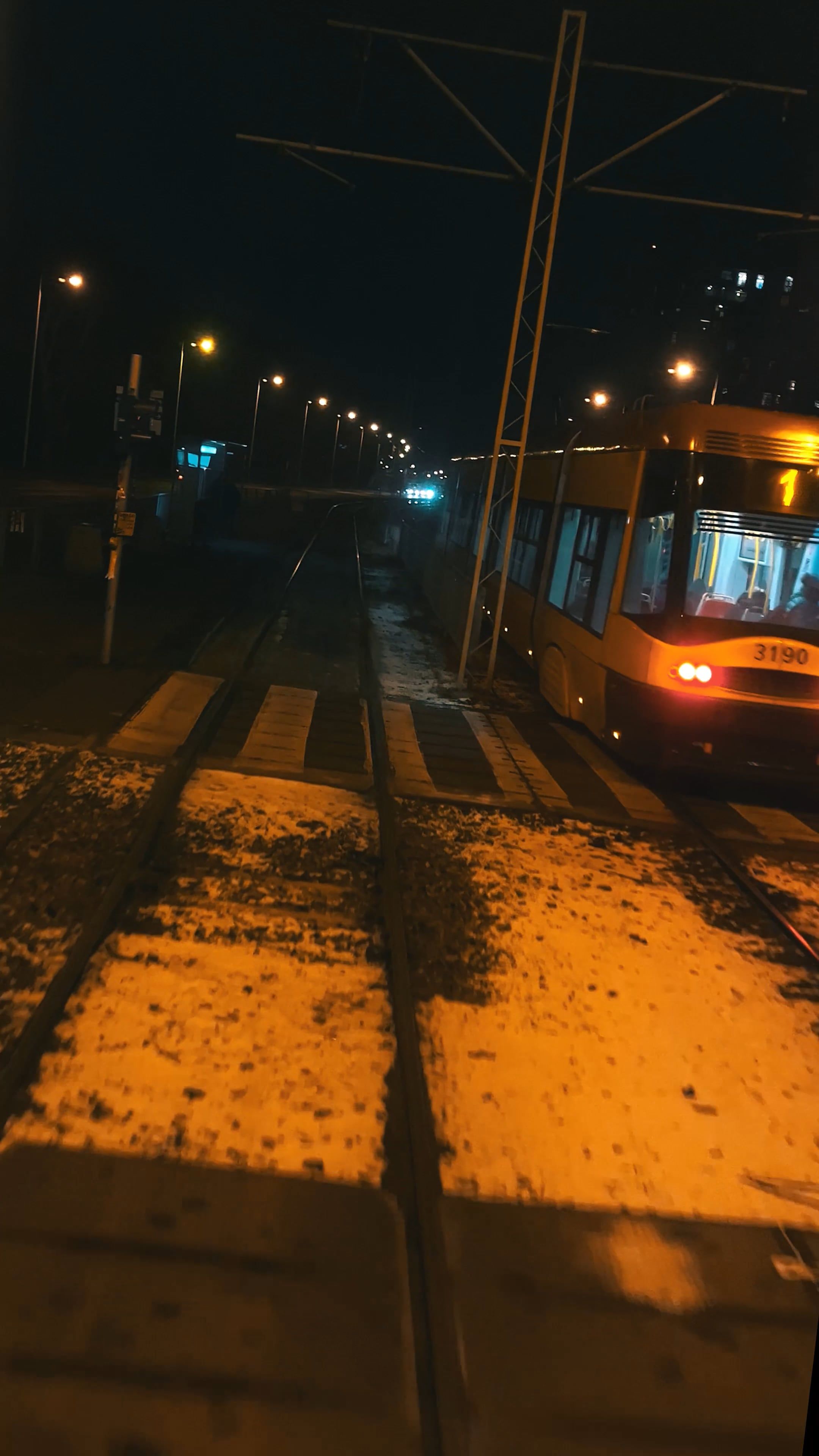Drone Footage of Train Railways at Night Free Stock Video Footage ...