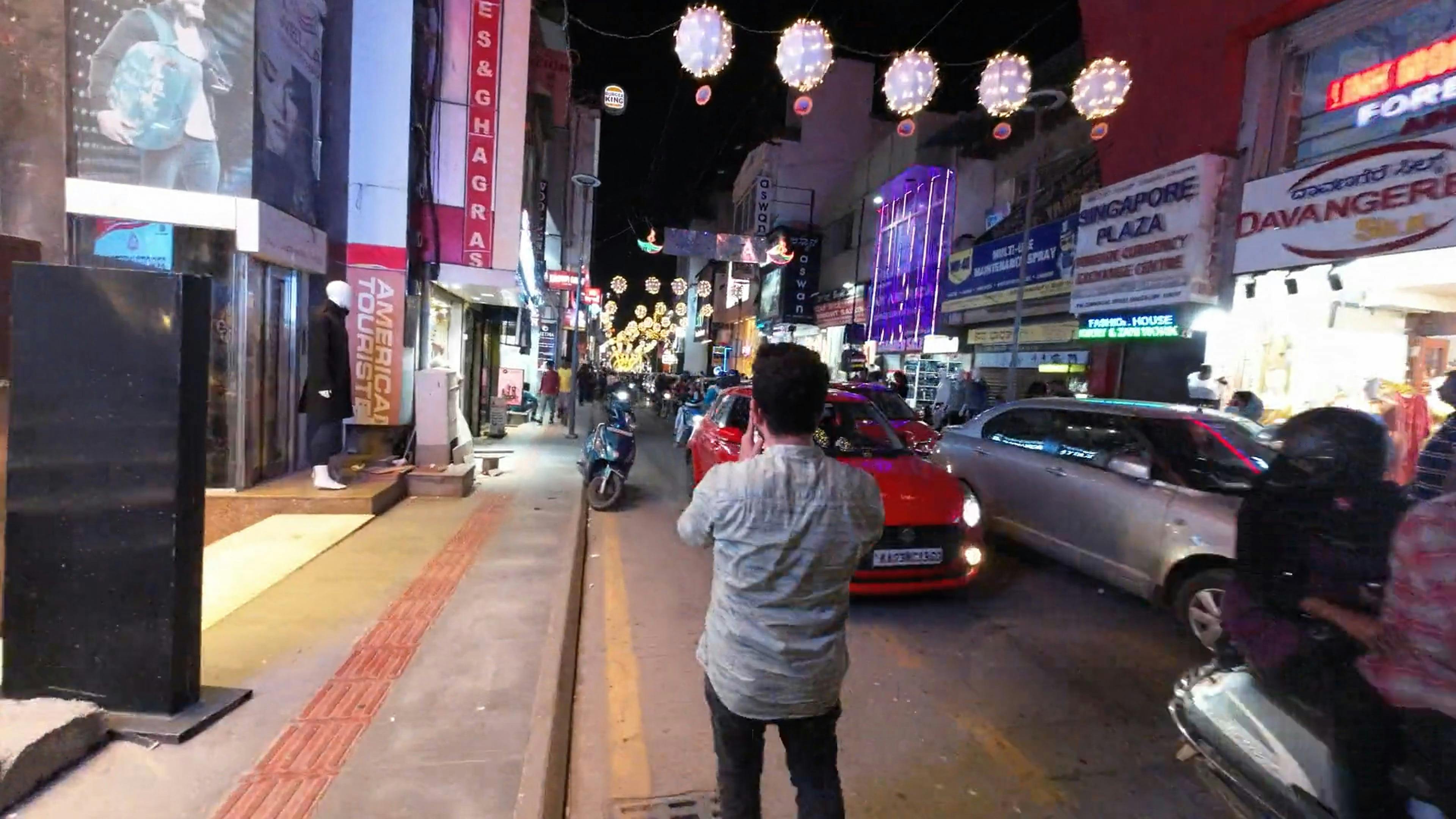 Time Lapse Footage Of Vehicular And People Traffic In A City Street At ...