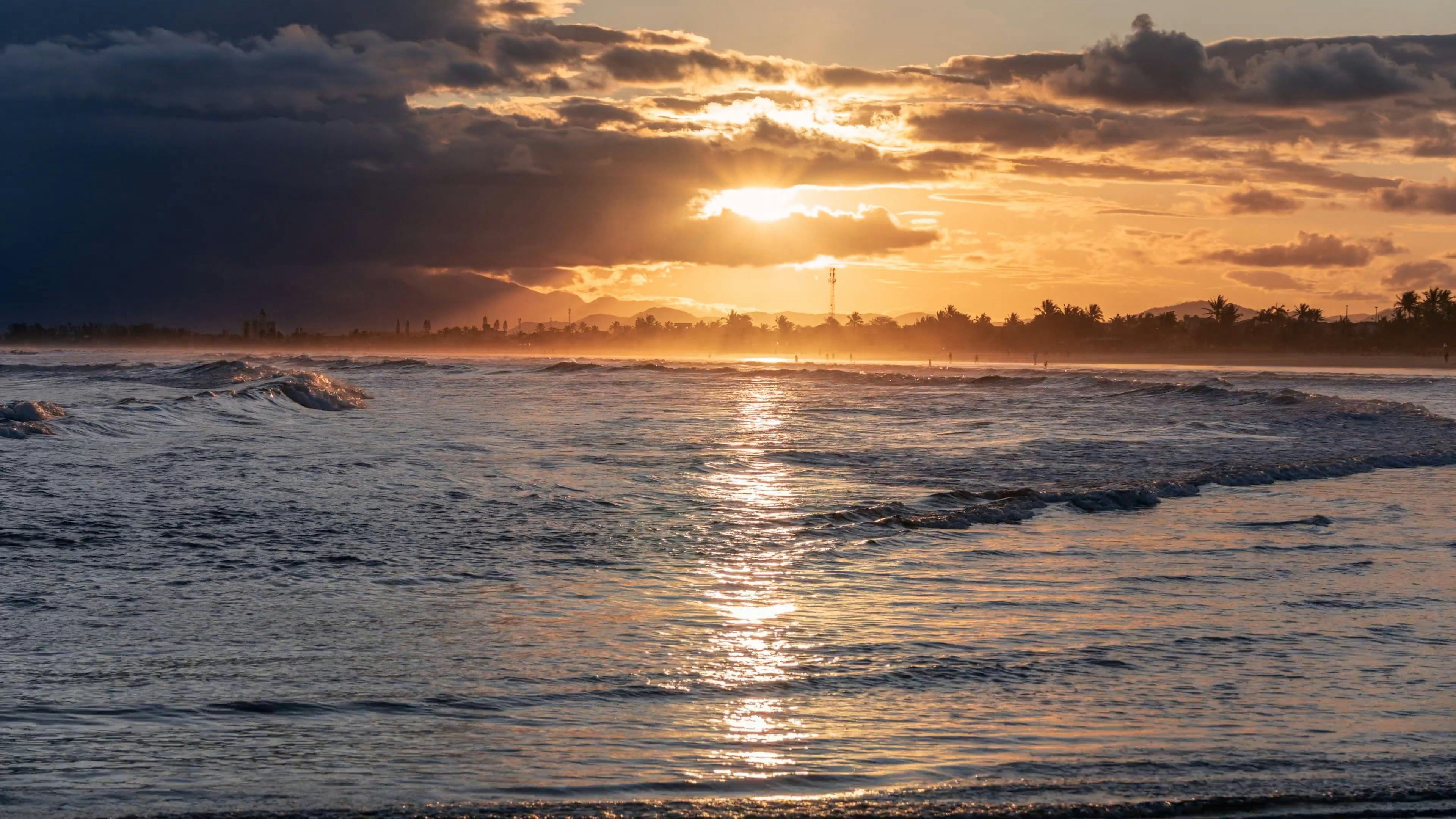 Time Lapse Video Of Sunset By The Sea Free Stock Video Footage, Royalty ...