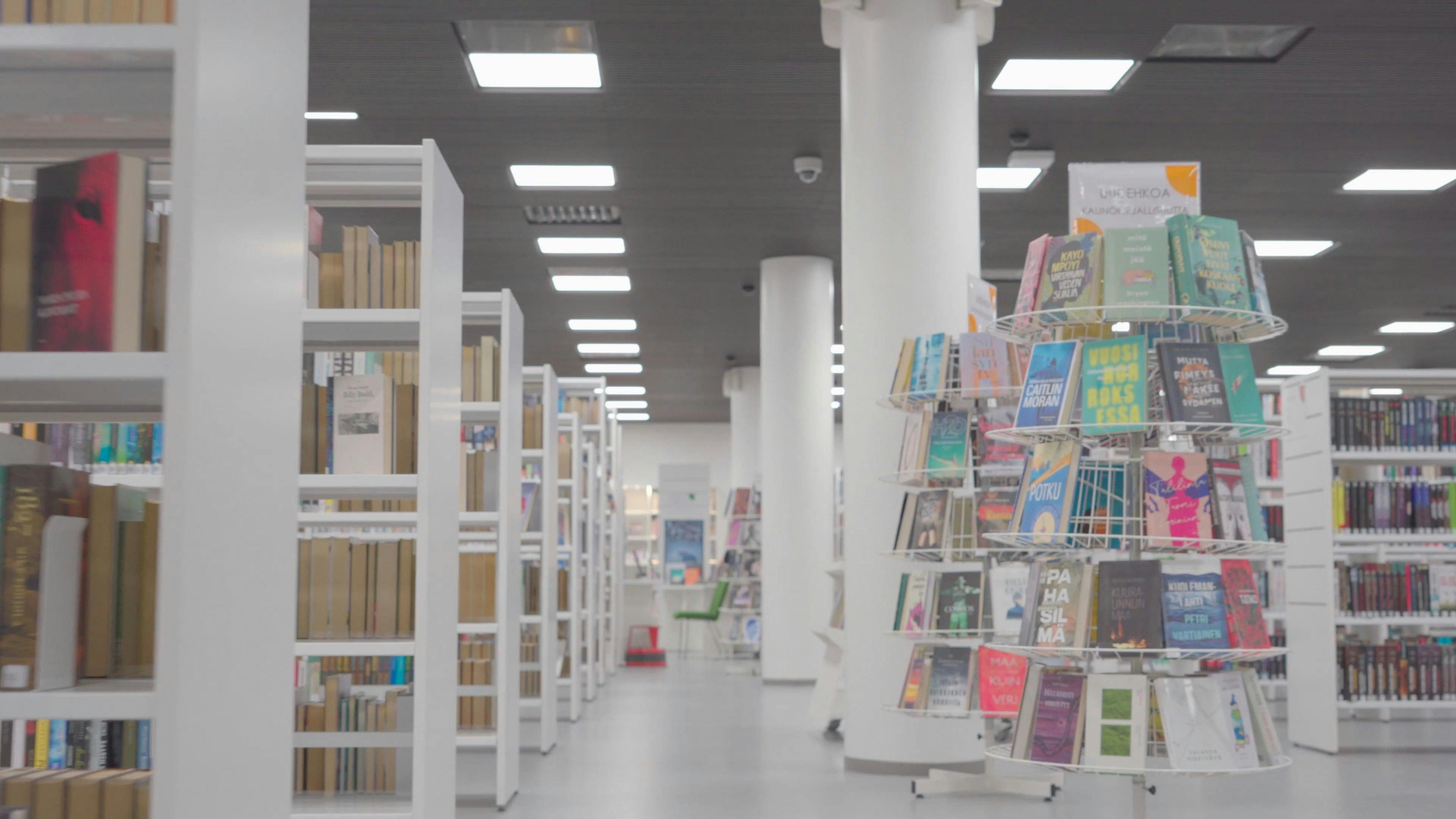 Walking in Library Free Stock Video Footage, Royalty-Free 4K & HD Video ...