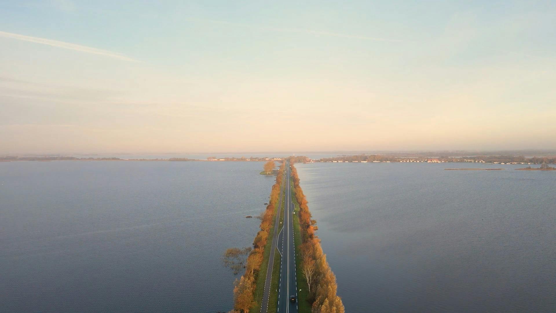 Drone Footage of Long Road Free Stock Video Footage, Royalty-Free 4K ...