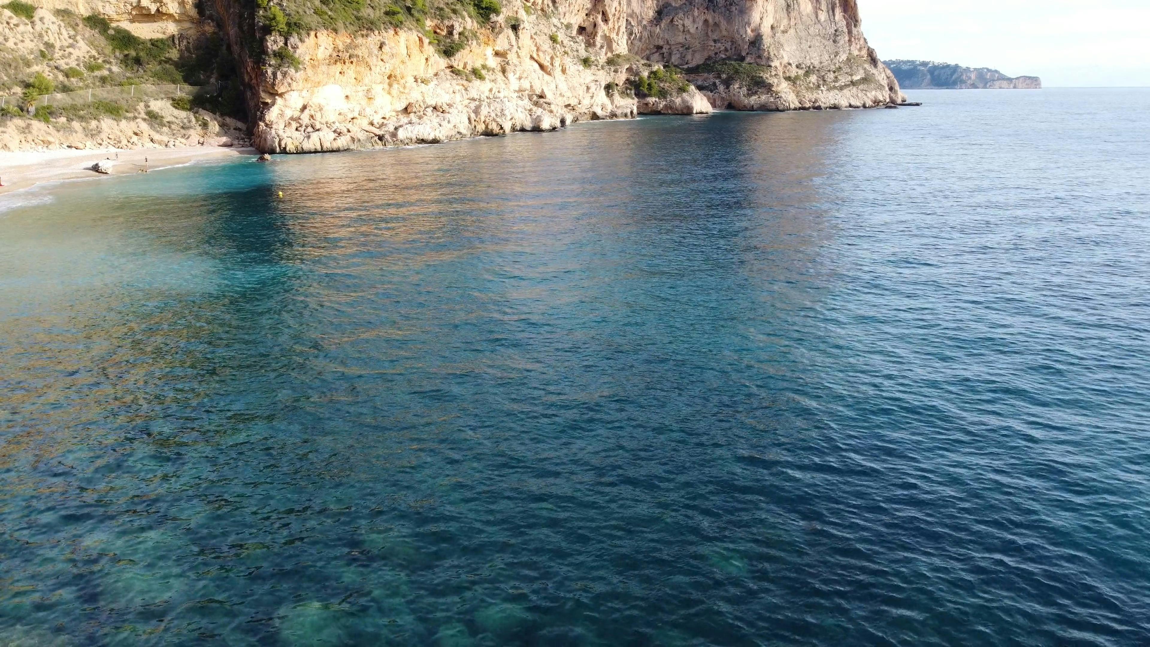 Calm Sea Waters on the Coast of Alicante, Spain Free Stock Video ...