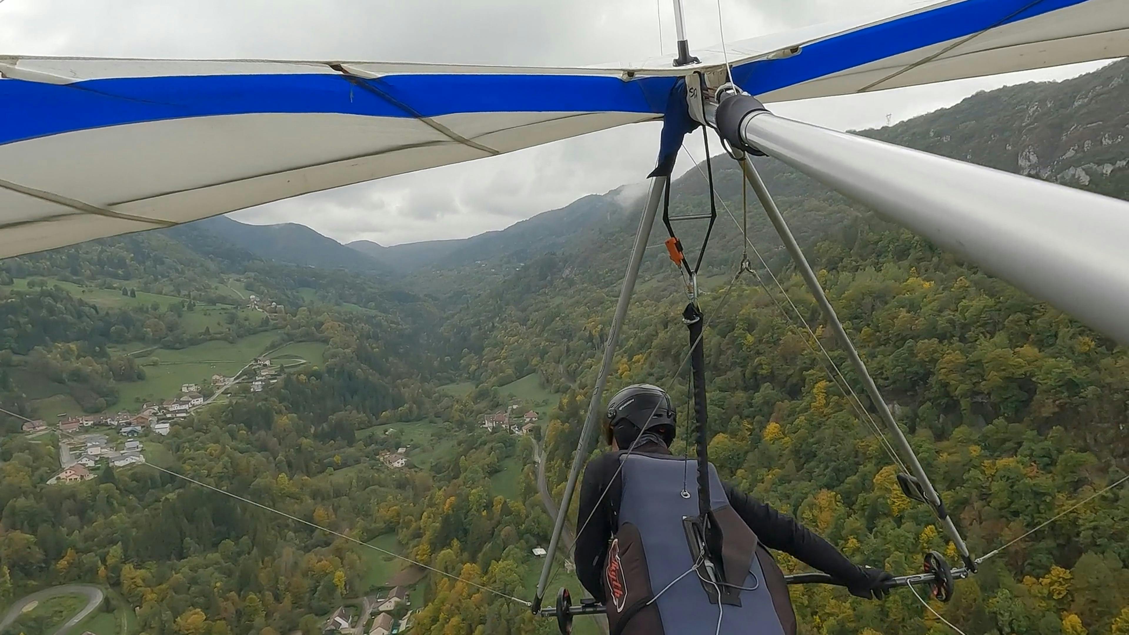 Hang Glider Landing on a Grass Field Free Stock Video Footage, Royalty ...