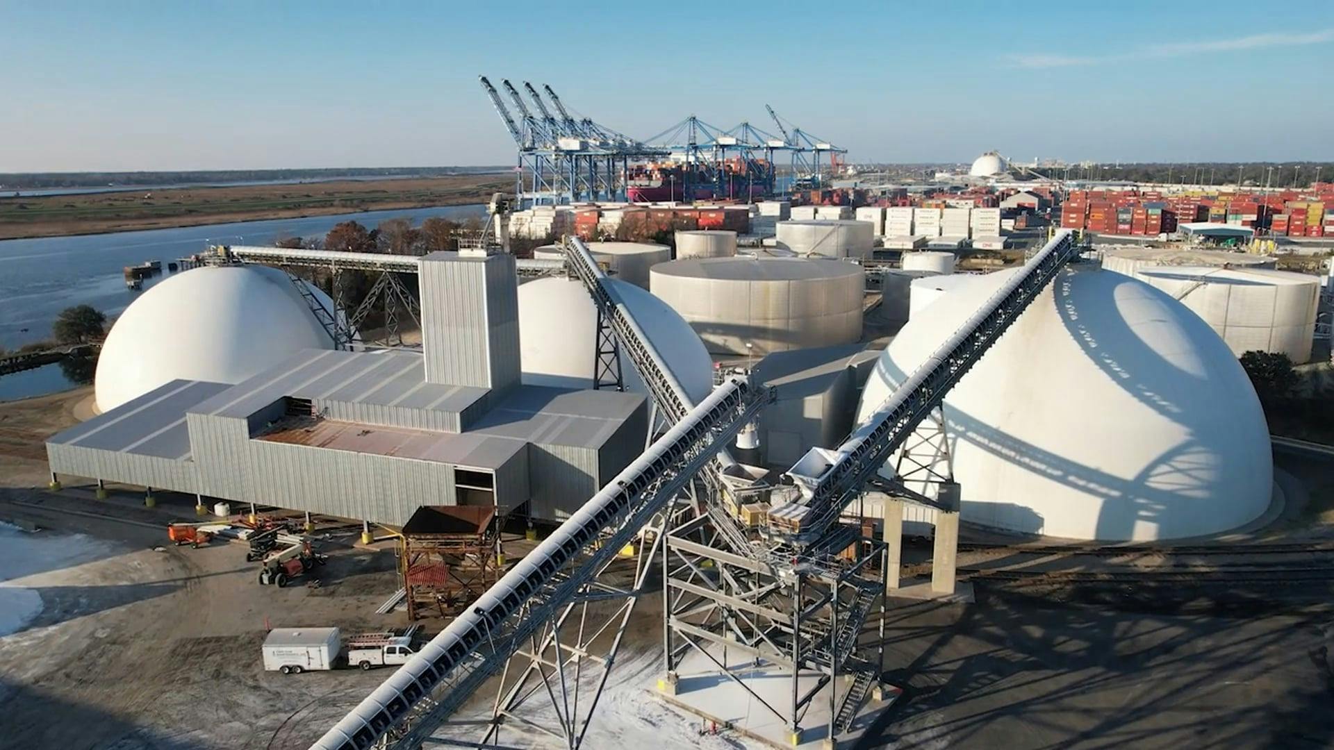 Cargo Containers Pile In Rows Inside A Sea Harbor Free Stock Video ...
