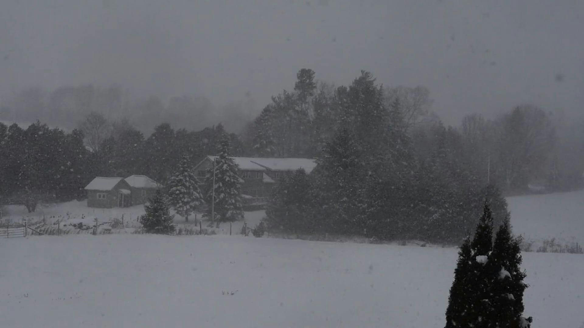 A Snowstorm in a Rural Area Free Stock Video Footage, Royalty-Free 4K ...