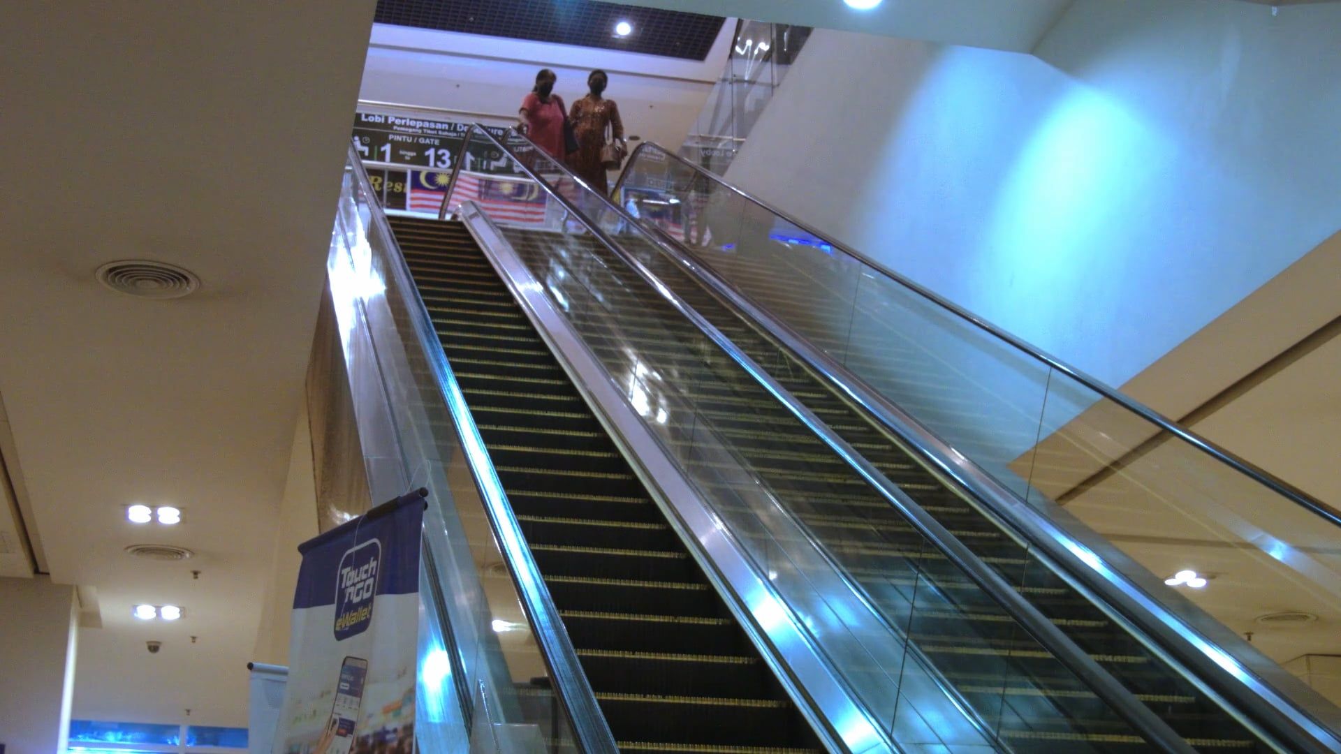 People Going Down Using Escalator Free Stock Video Footage, Royalty ...