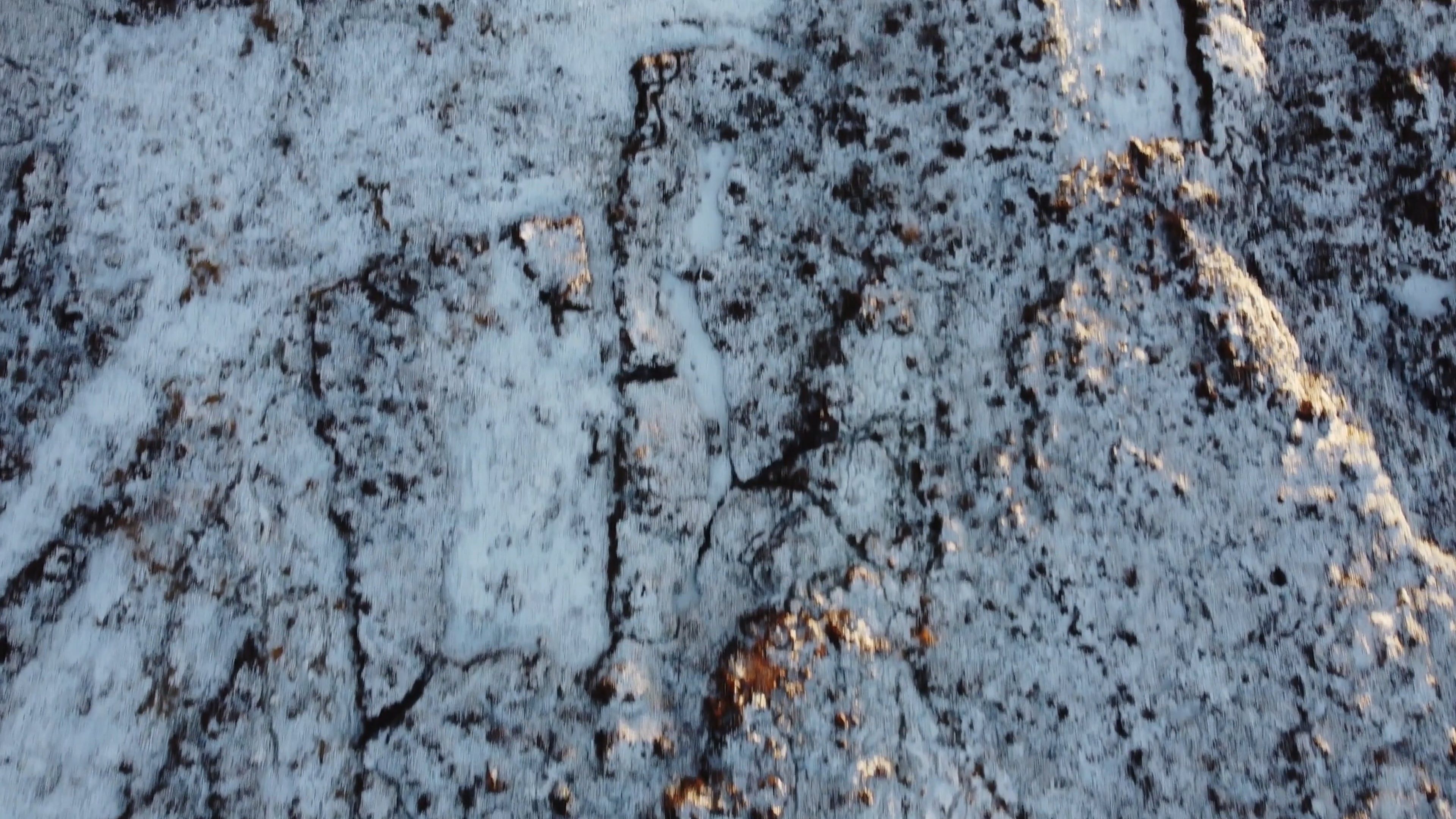 Drone Footage of a Snow Covered Tundra on a Sunny Day Free Stock Video ...