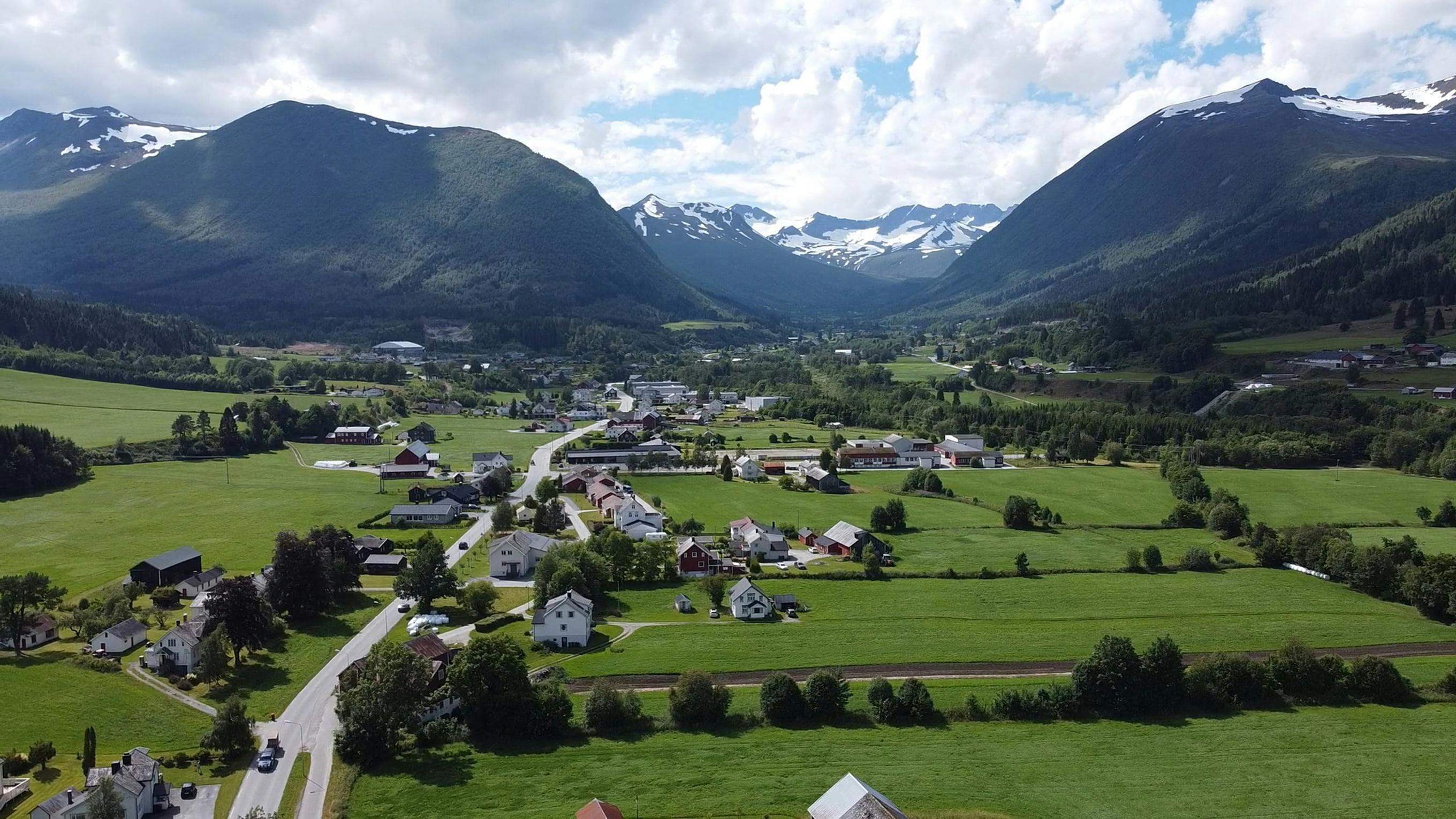 Drone Footage of a Village near a Lake Free Stock Video Footage ...