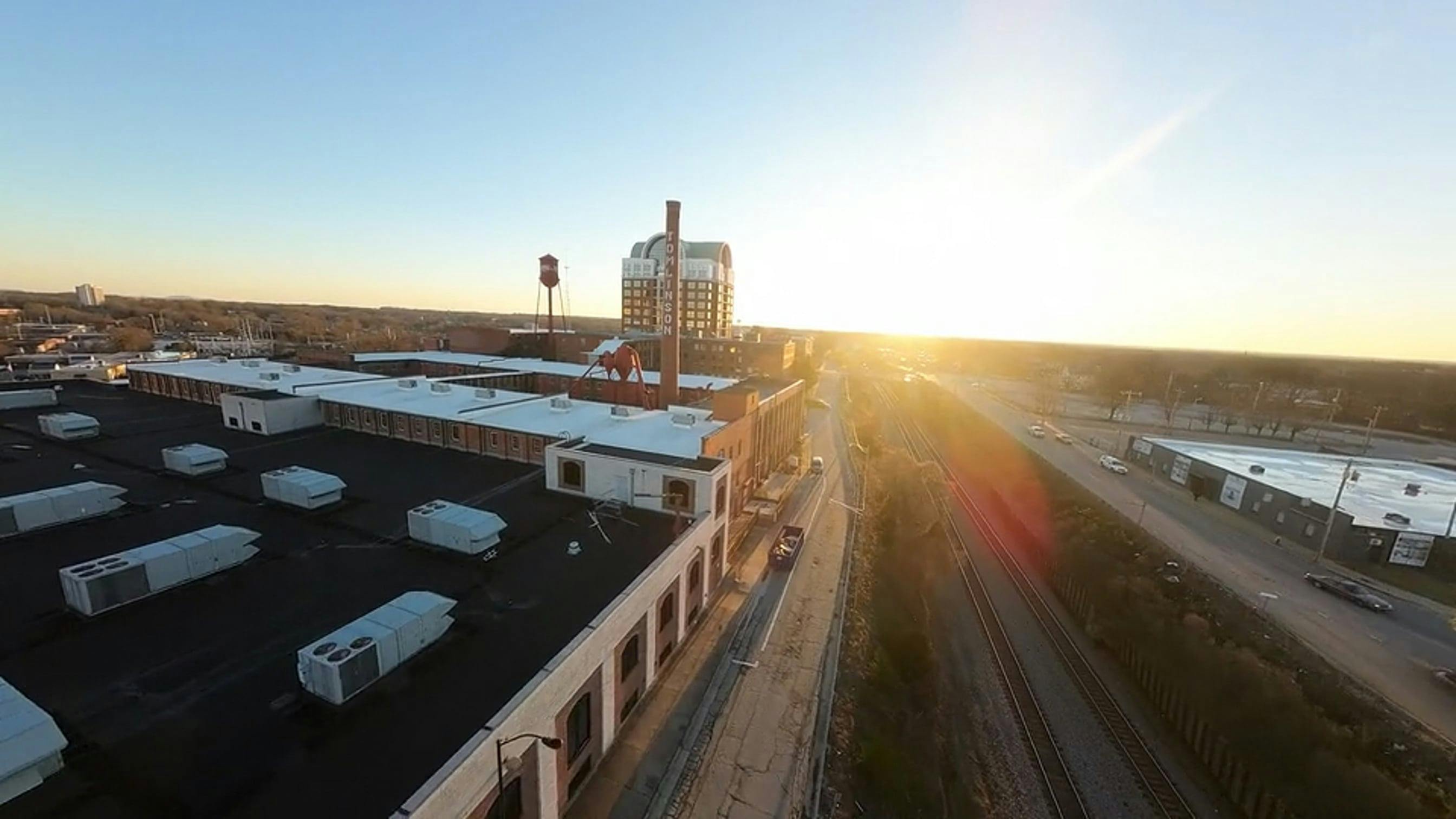 Drone Footage Of A Manufacturing Plant Free Stock Video Footage ...