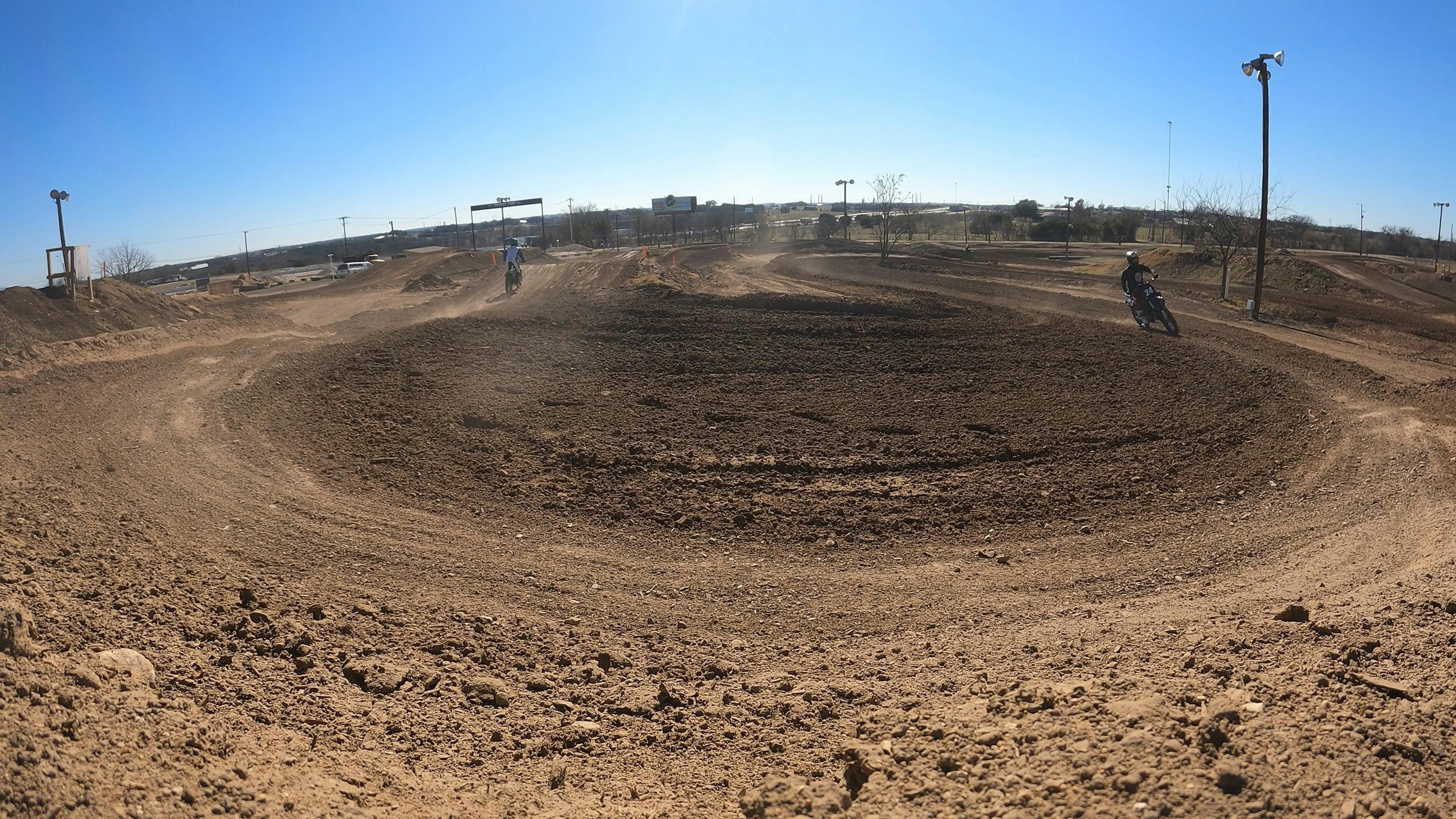 Motocross Riders Racing on a Dirt Track Free Stock Video Footage ...