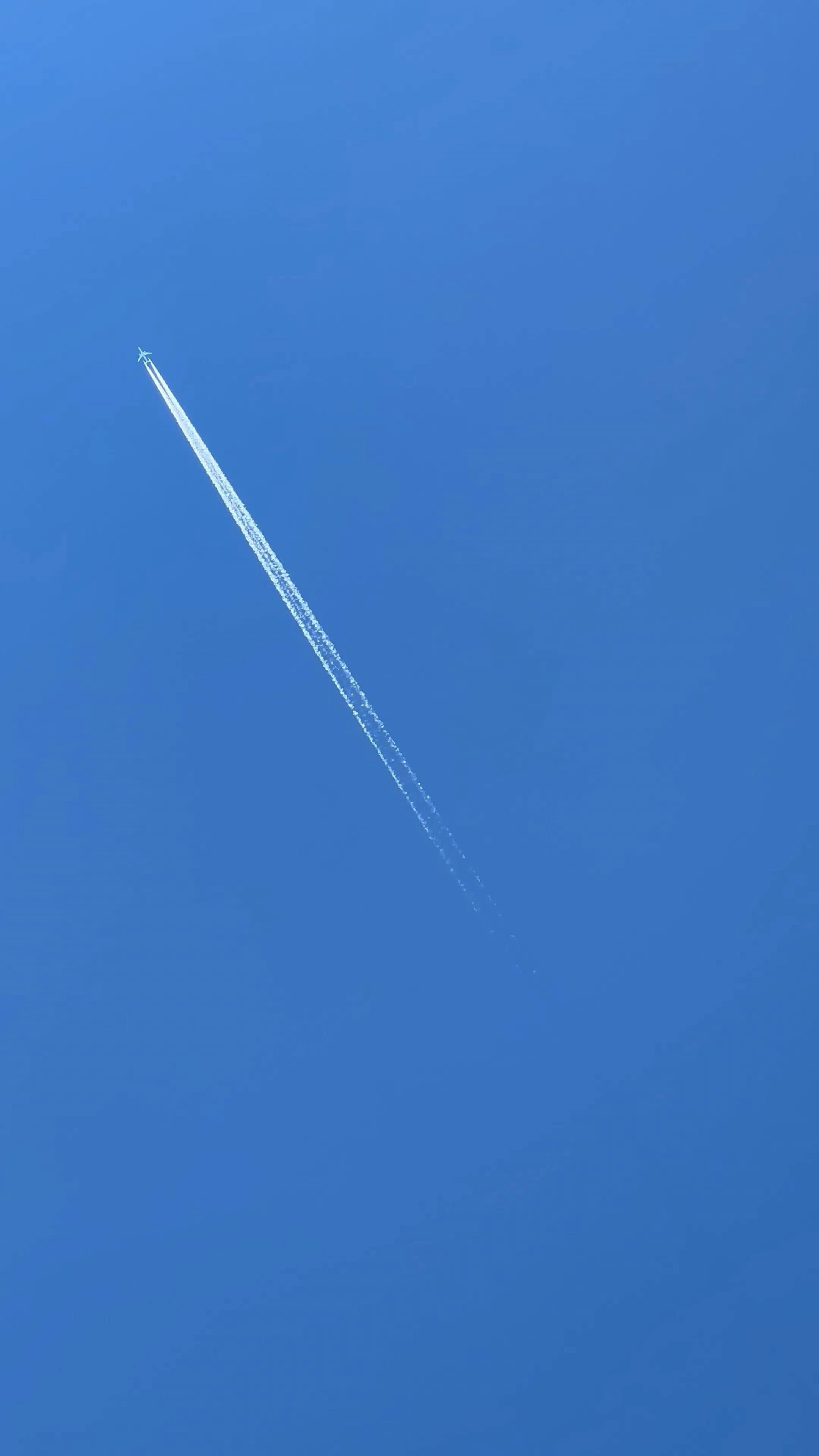 Jet Plane Flying on Blue Sky Free Stock Video Footage, Royalty-Free 4K ...