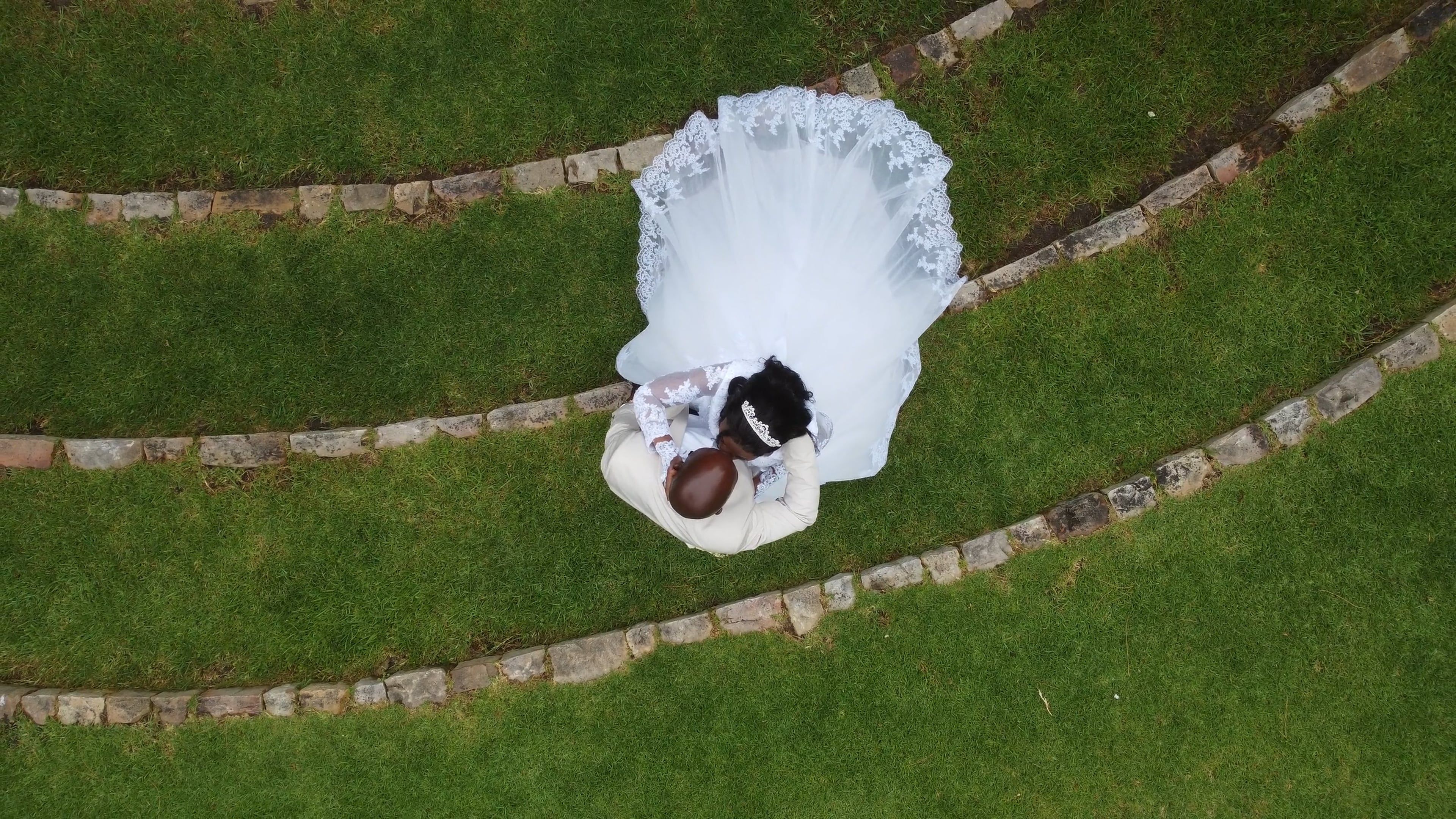 A Drone Footage of a Couple Kissing Each Other Free Stock Video Footage ...