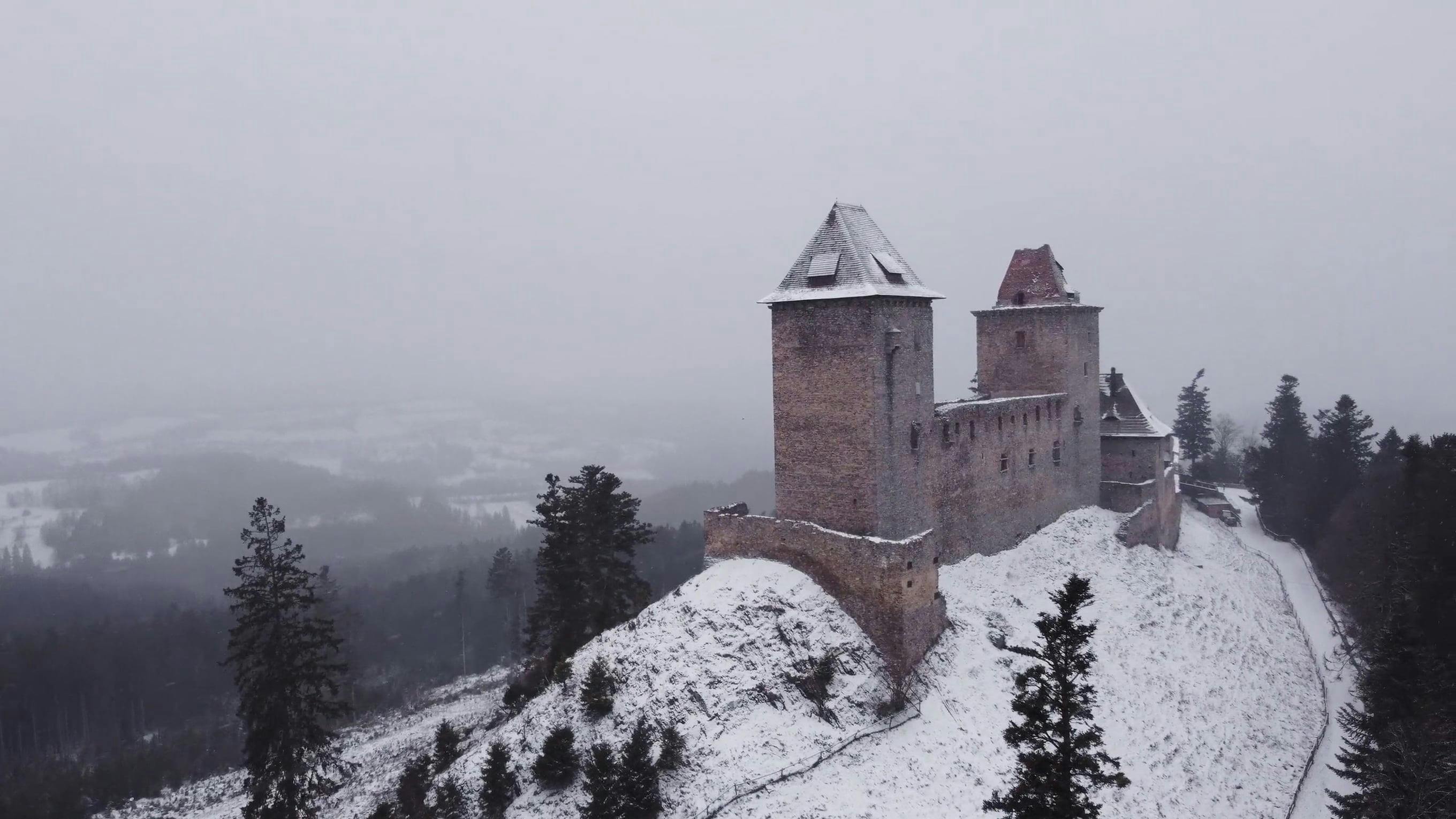 Castle on Top of a Mountain Free Stock Video Footage, Royalty-Free 4K ...