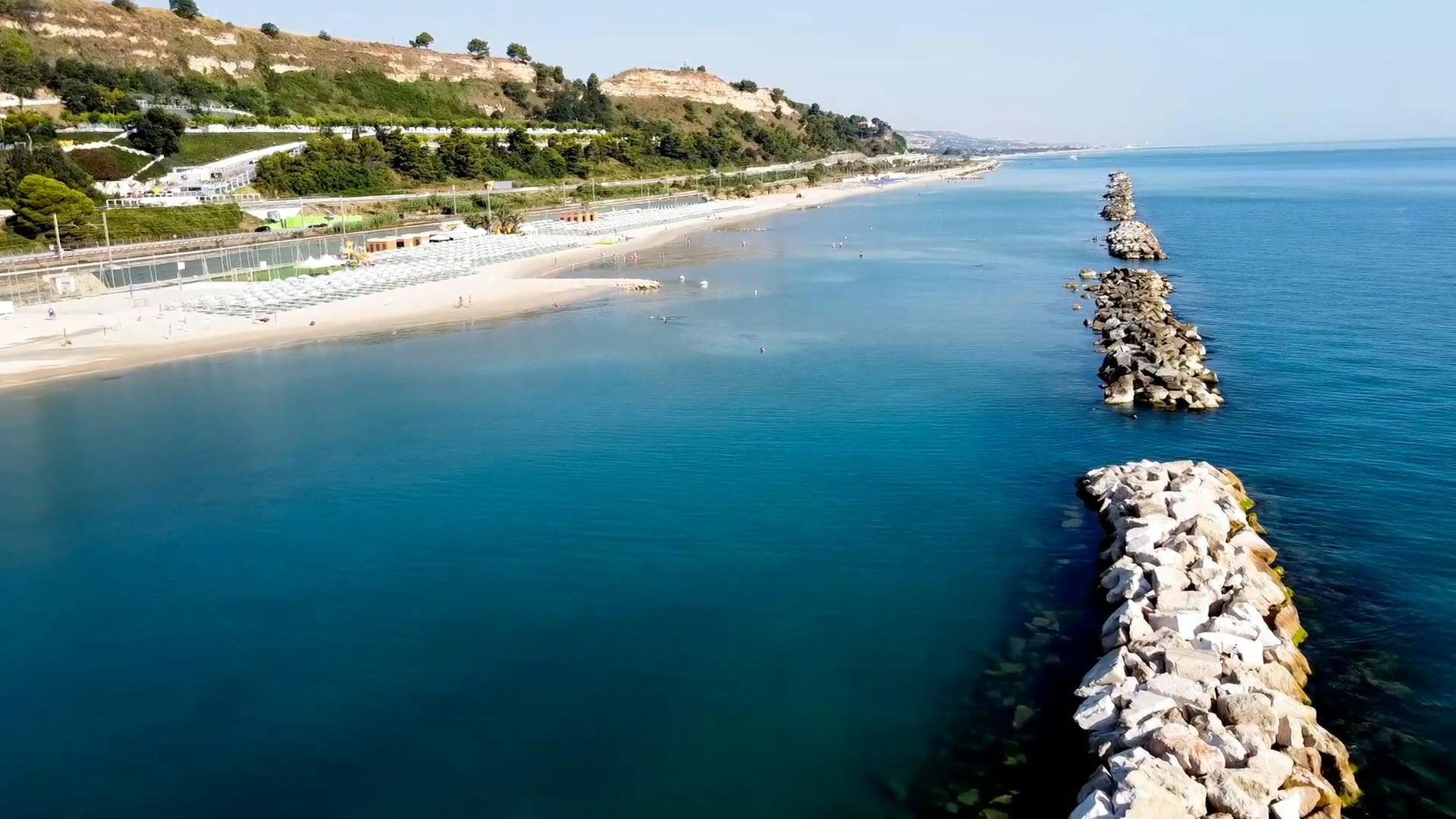 An Aerial Footage of Breakwaters on the Sea Free Stock Video Footage, Royalty-Free 4K & HD Video ...