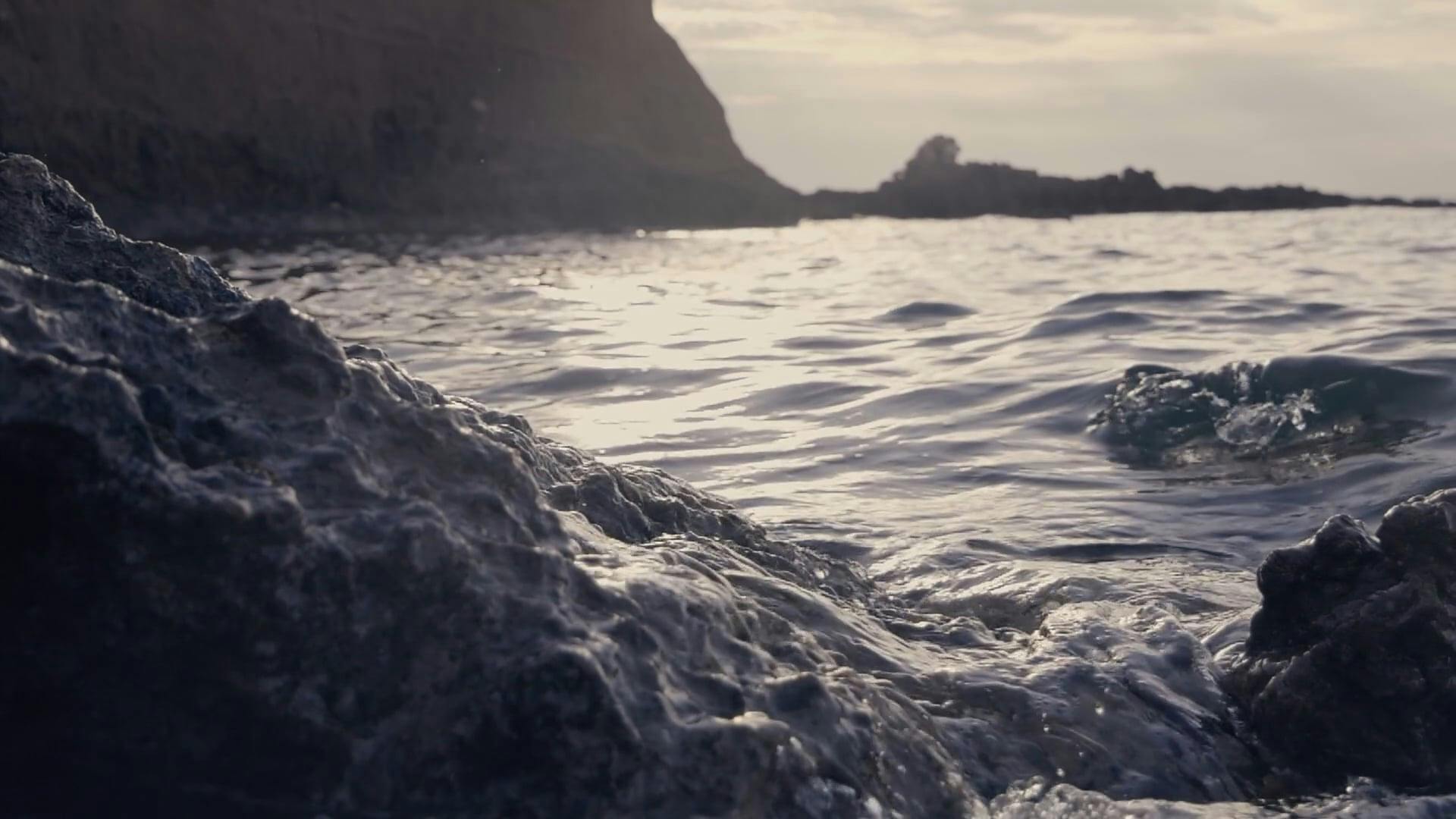 Waves Splashing on Concrete Barriers Free Stock Video Footage, Royalty ...