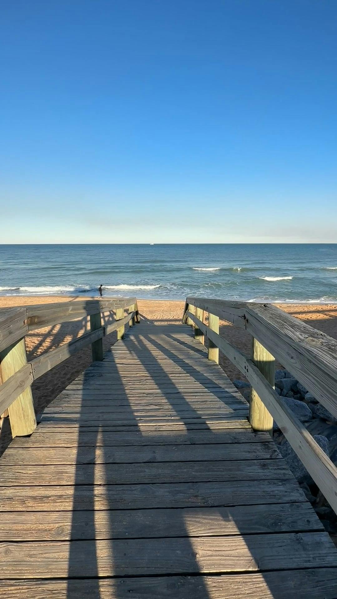 A Wooden Bridge on the Beach Free Stock Video Footage, Royalty-Free 4K ...
