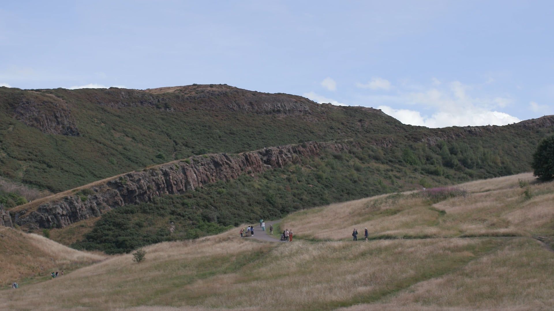People Walking on the Pathway at the Hill Free Stock Video Footage ...