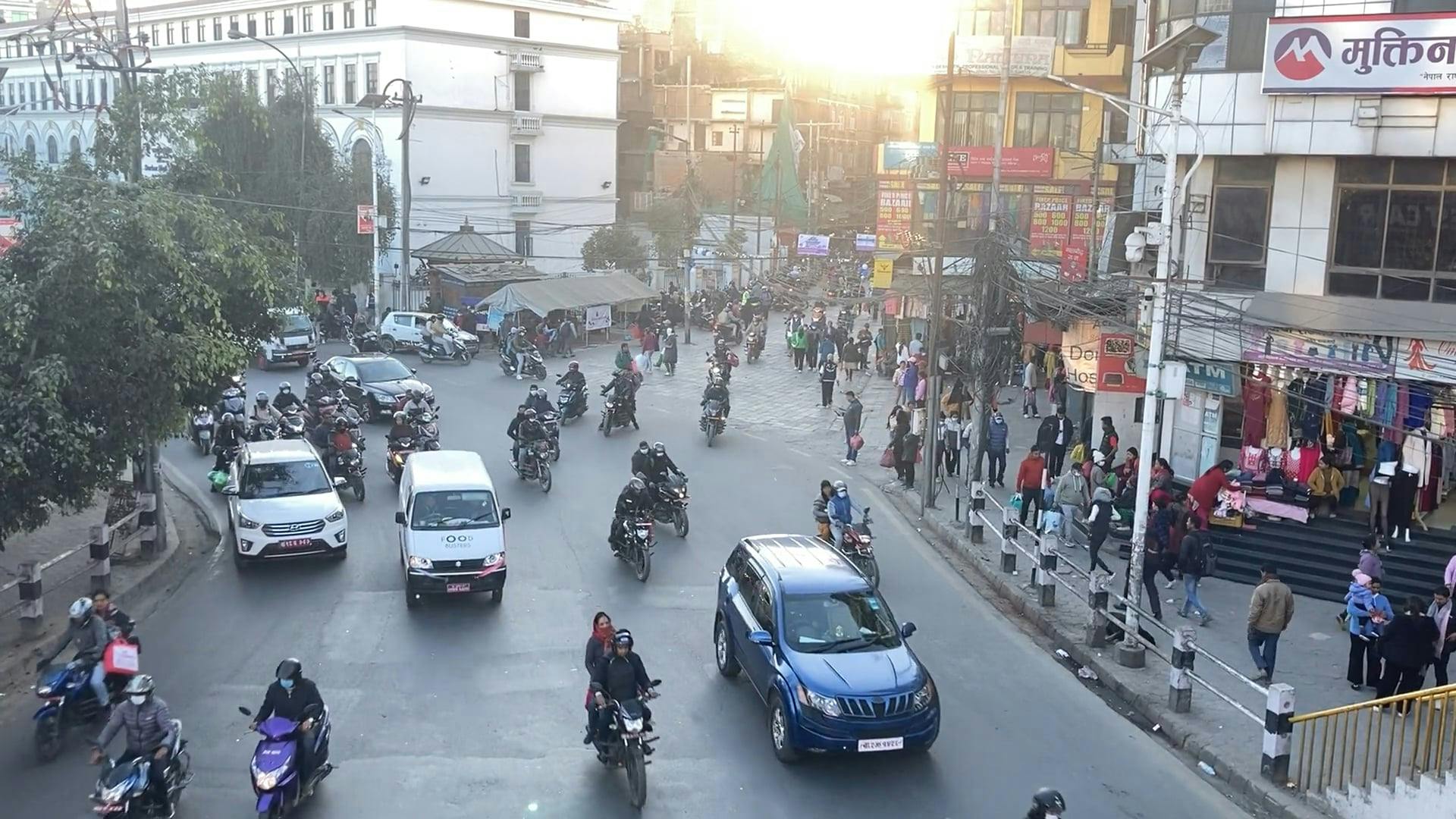 Vehicles and People on a Busy Street Free Stock Video Footage, Royalty ...