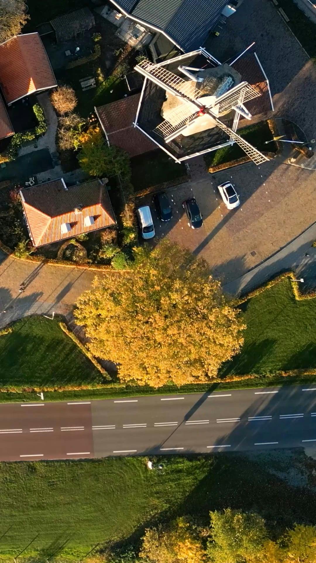 Drone Footage of a Windmill Free Stock Video Footage, Royalty-Free 4K ...