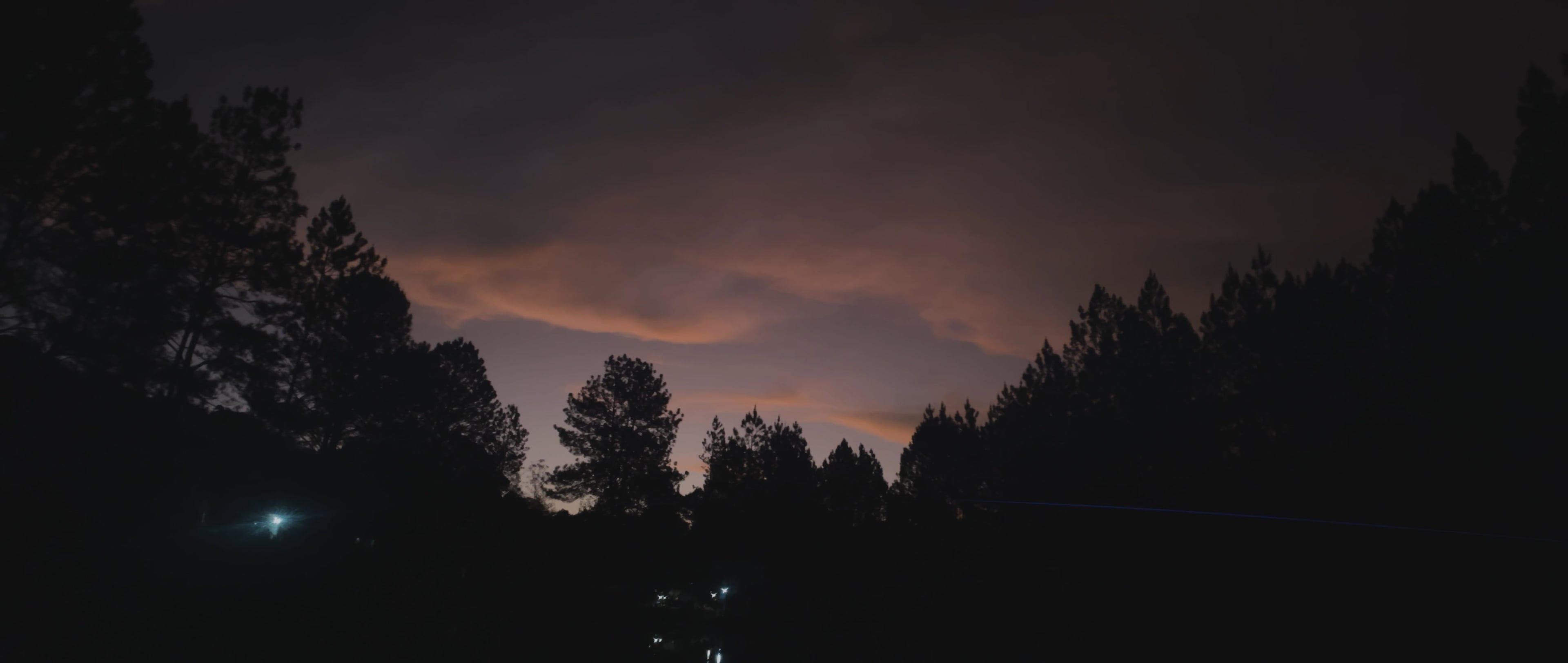 A dark sky with trees and a dark sky Free Stock Video Footage, Royalty ...