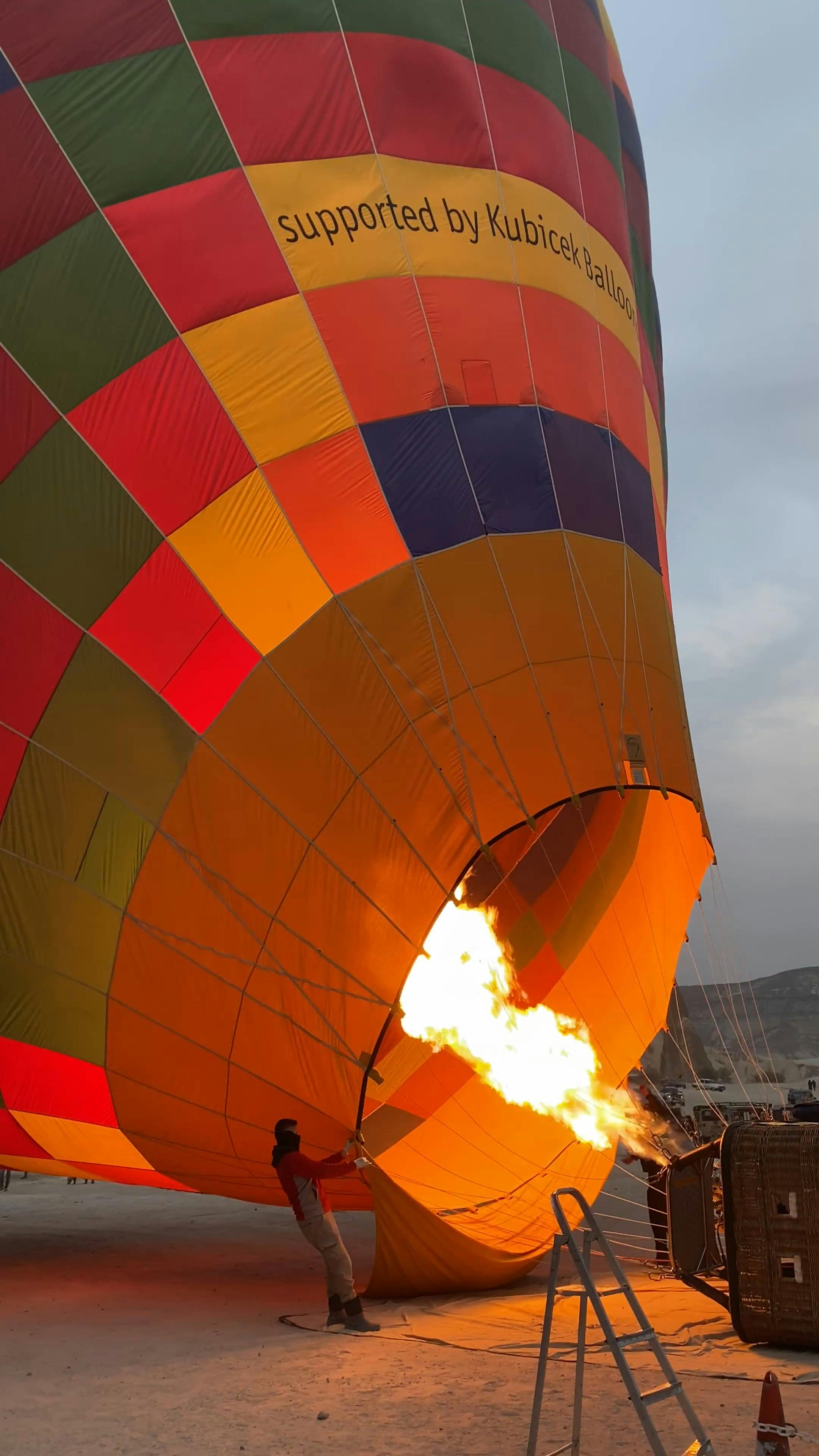 Hot Air Balloon Inflation in Cappadocia Free Stock Video Footage ...