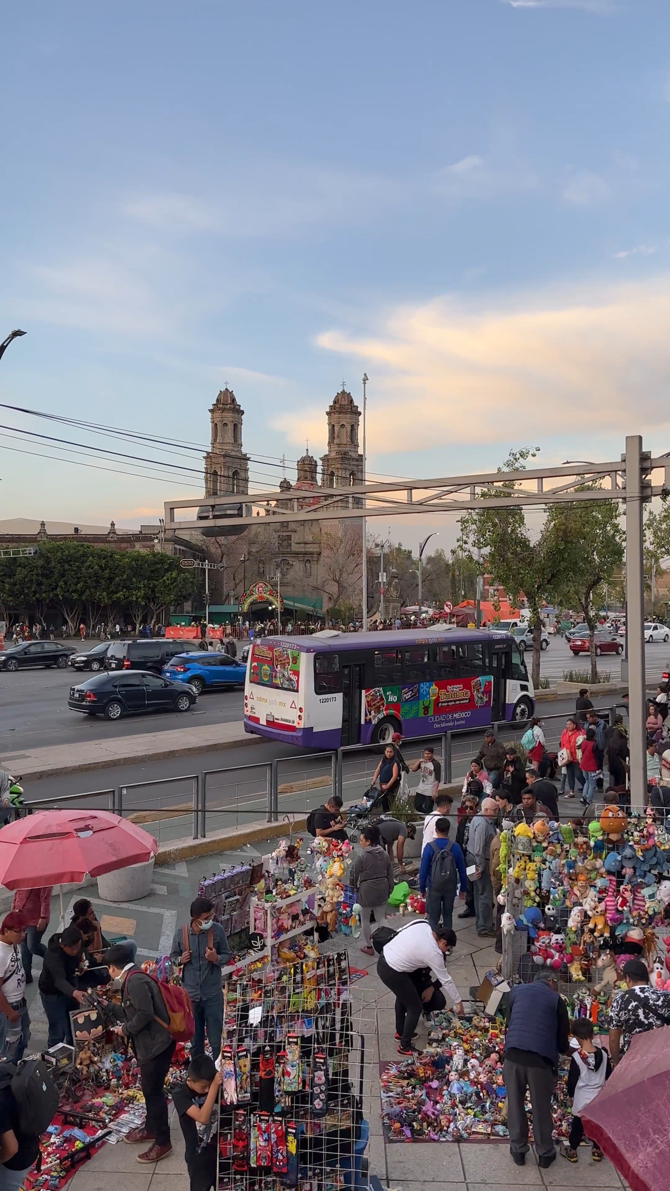 A city street with people walking and cars driving Free Stock Video ...