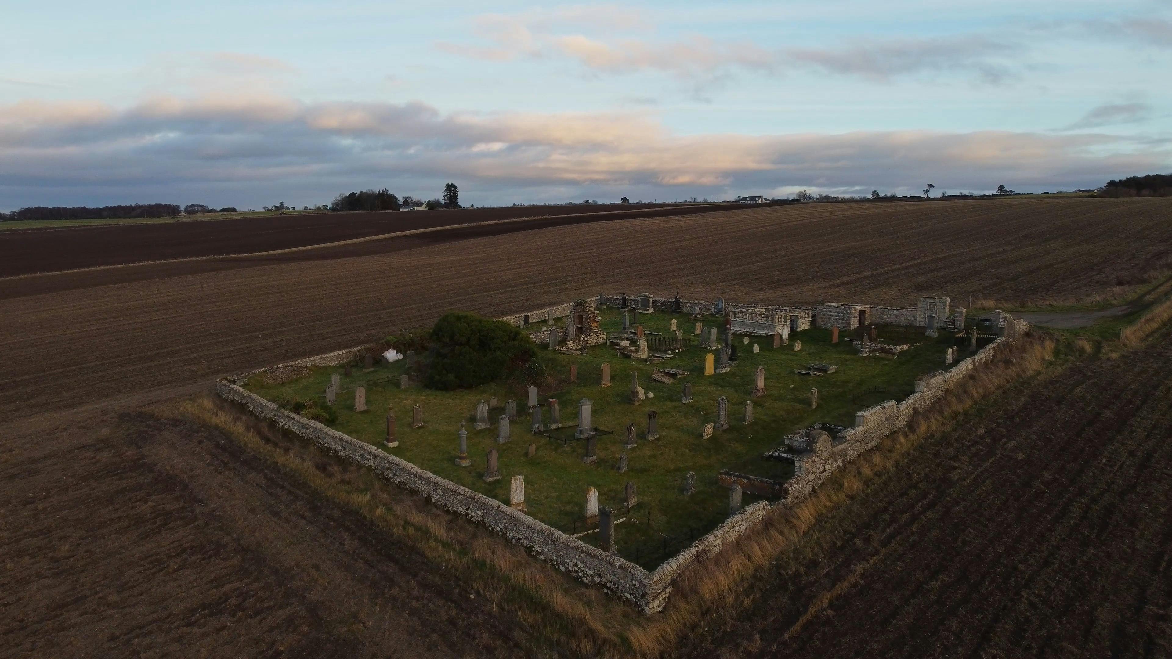 Drone Footage Of Cemetery Free Stock Video Footage, Royalty-Free 4K ...