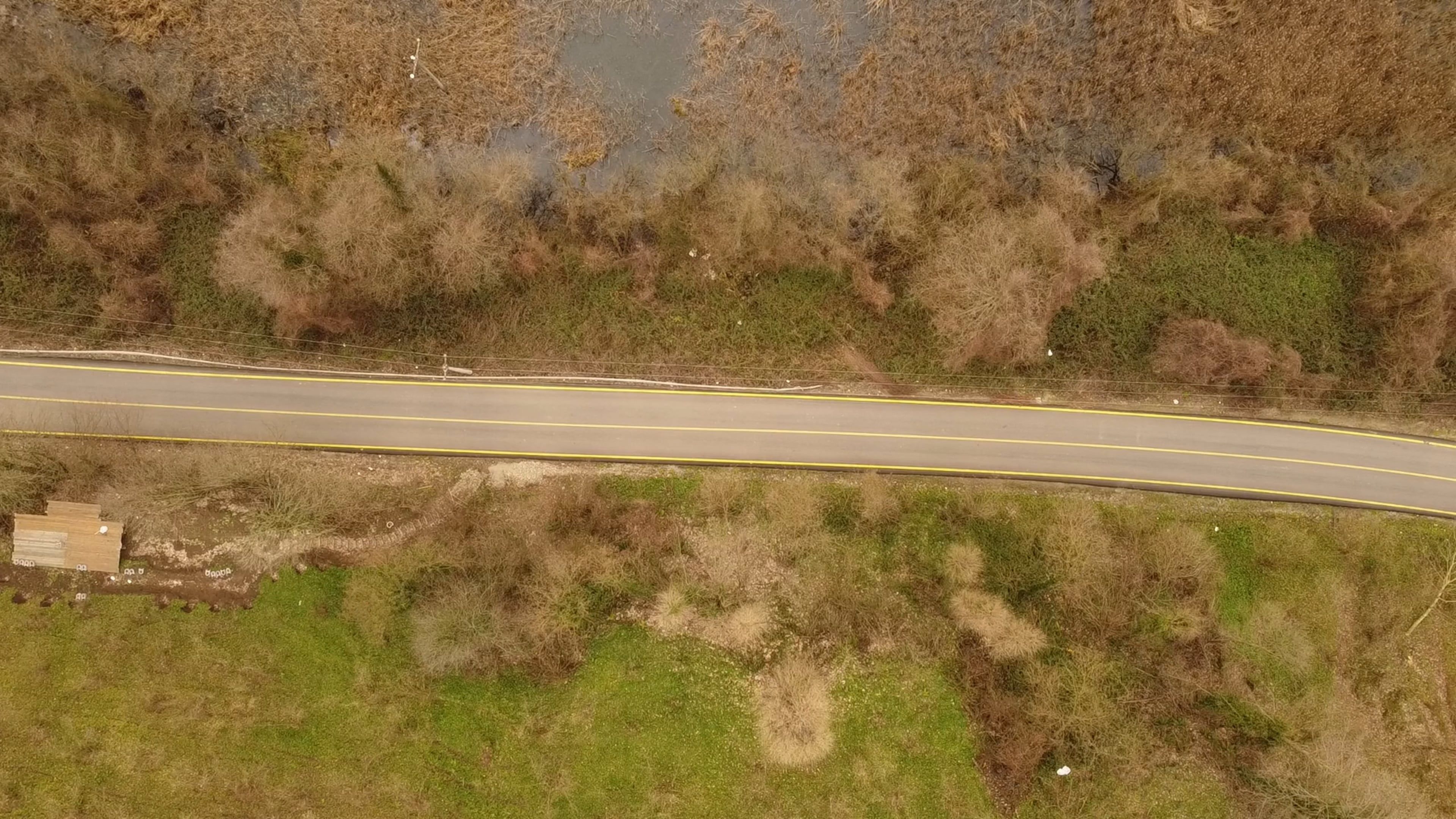 Top View of a Car Driving on a Road Free Stock Video Footage, Royalty ...