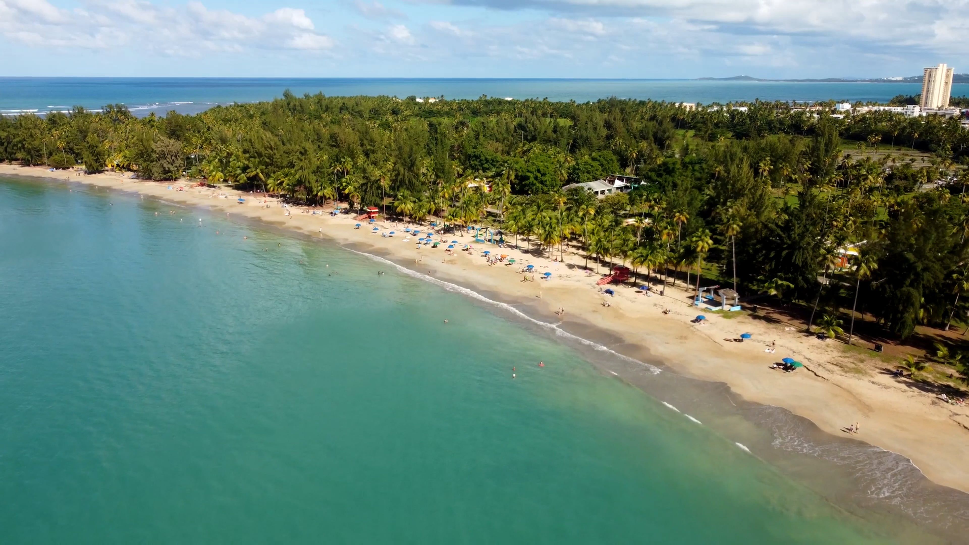 Beautiful Beach Resort With White Sand Free Stock Video Footage ...