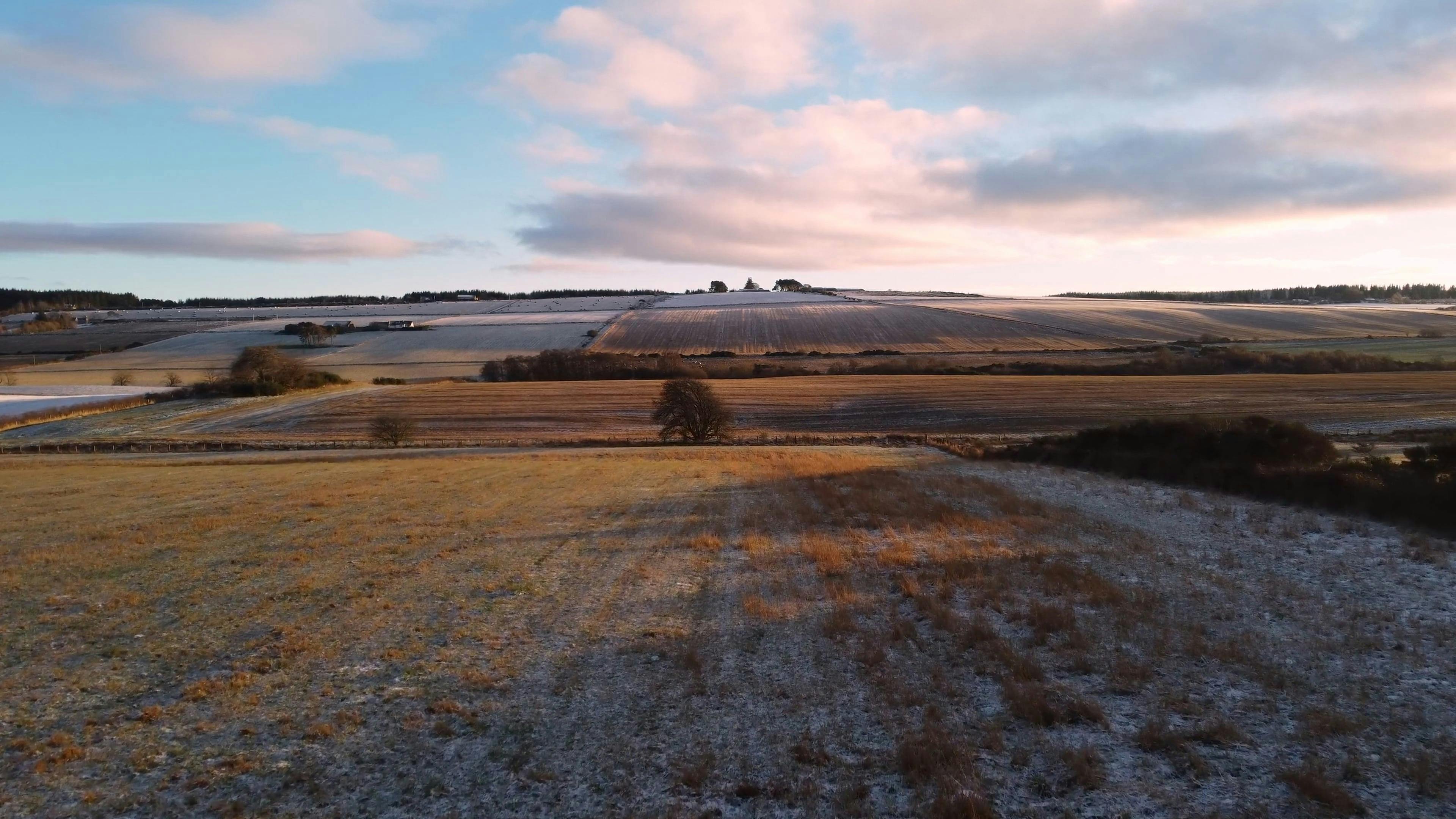 Snowy Field Sunset Free Stock Video Footage, Royalty-Free 4K & HD Video ...
