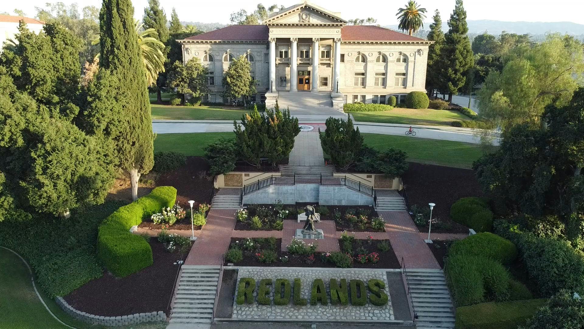 Drone Video of the University of Redlands in California Free Stock ...