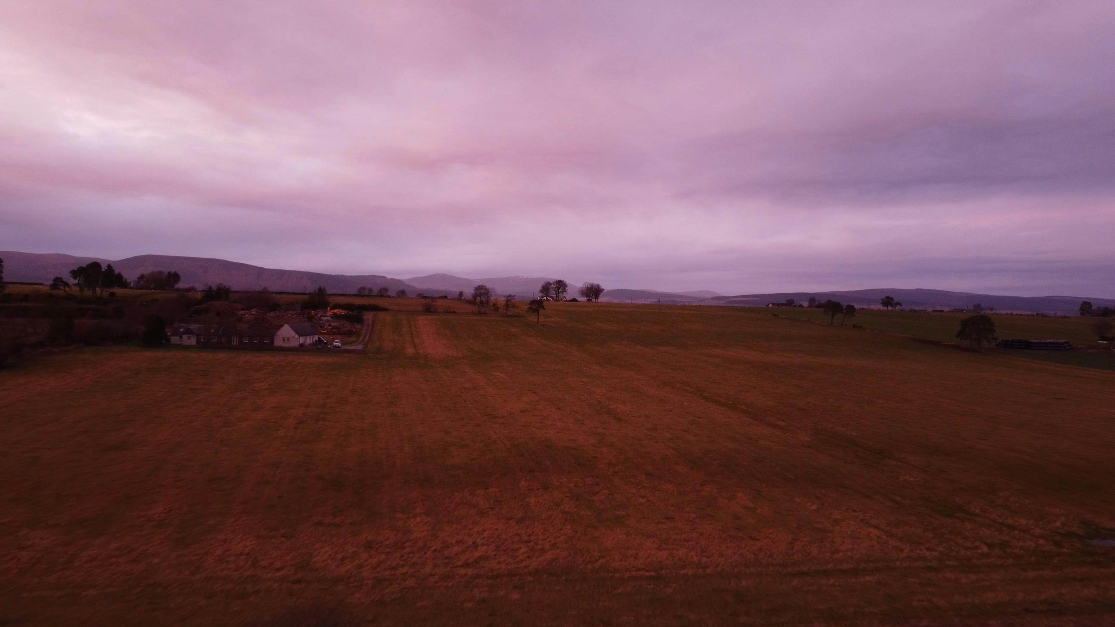Farmhouse During Pink Sunset Free Stock Video Footage, Royalty-Free 4K ...