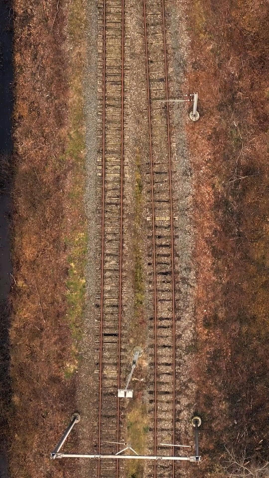 Top View of Rusty Train Tracks Free Stock Video Footage, Royalty-Free ...
