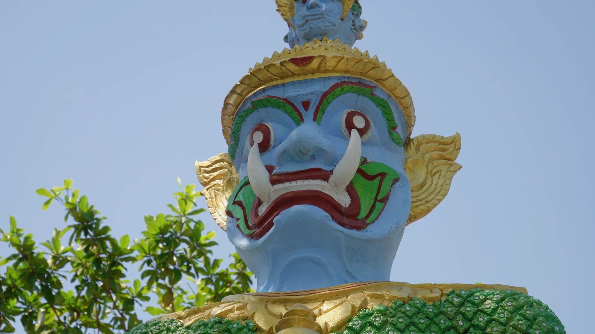 Close up of a Gate Guardian Statue Free Stock Video Footage, Royalty ...