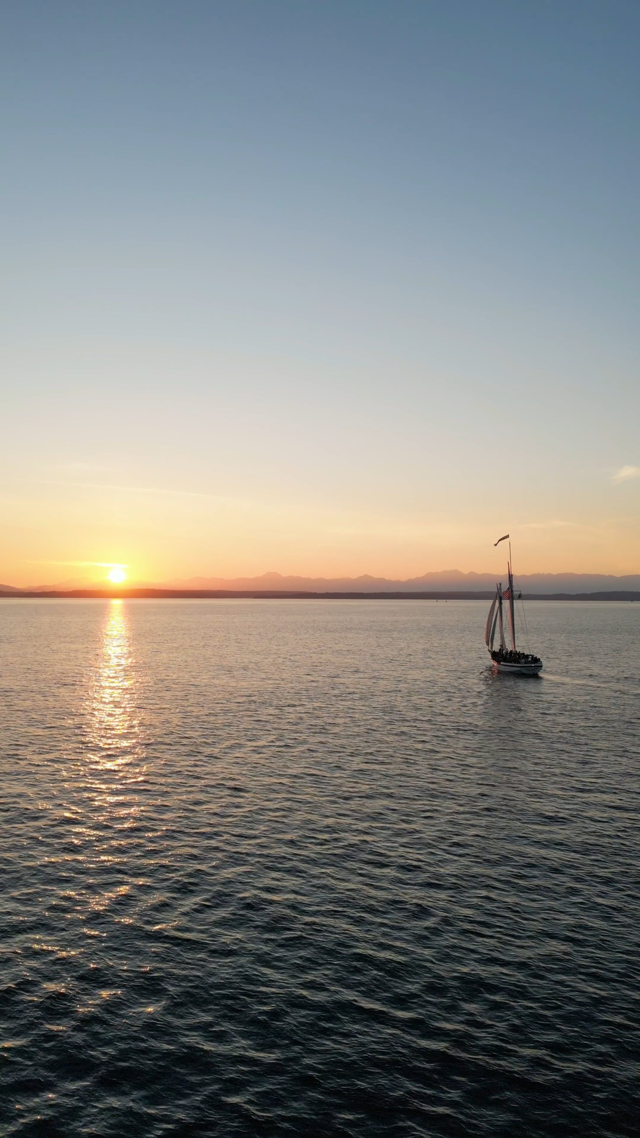 A Sailboat Crossing The Ocean Free Stock Video Footage, Royalty-Free 4K ...
