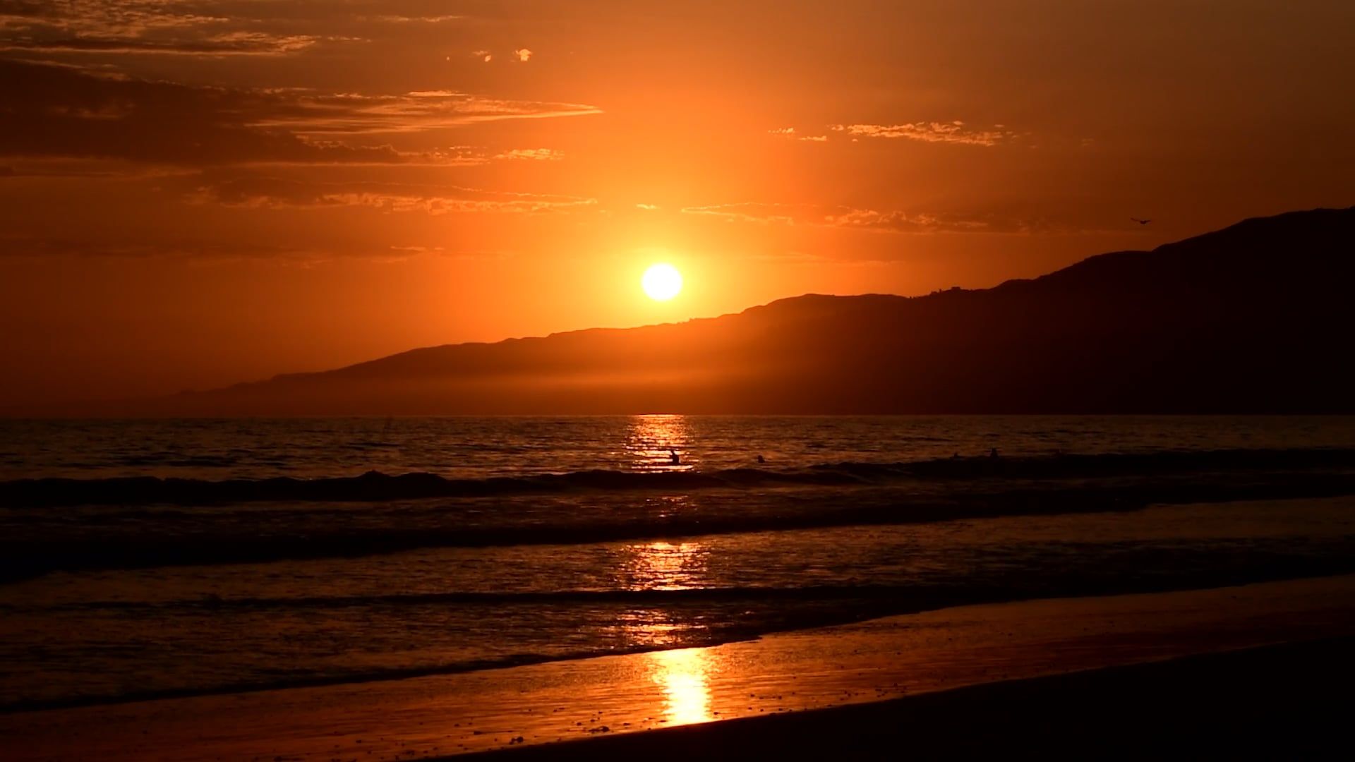 View Of Sunset On The Beach Free Stock Video Footage, Royalty-Free 4K ...