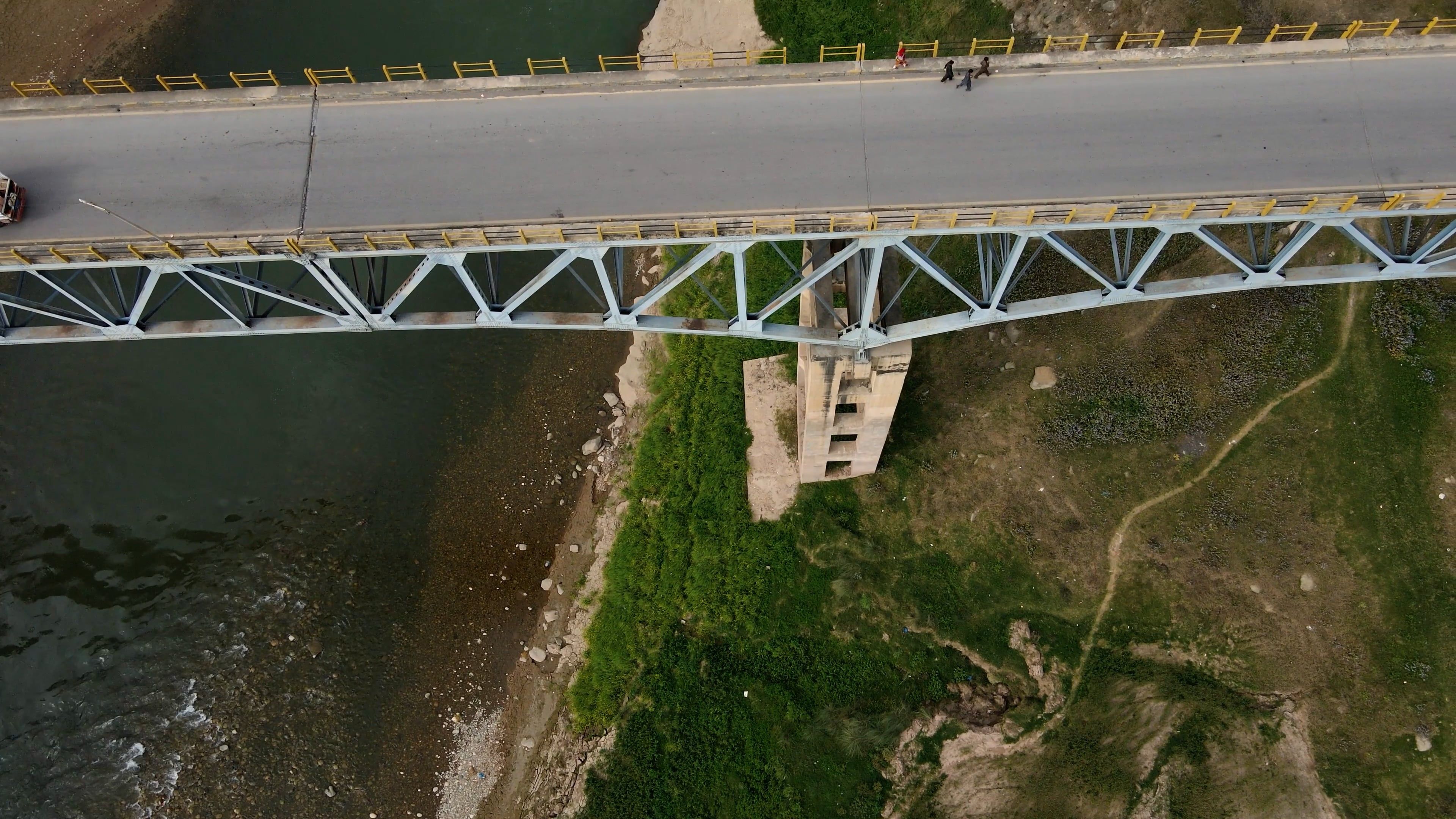 Bridge connecting valley to valley in Pakistan asia Free Stock Video ...