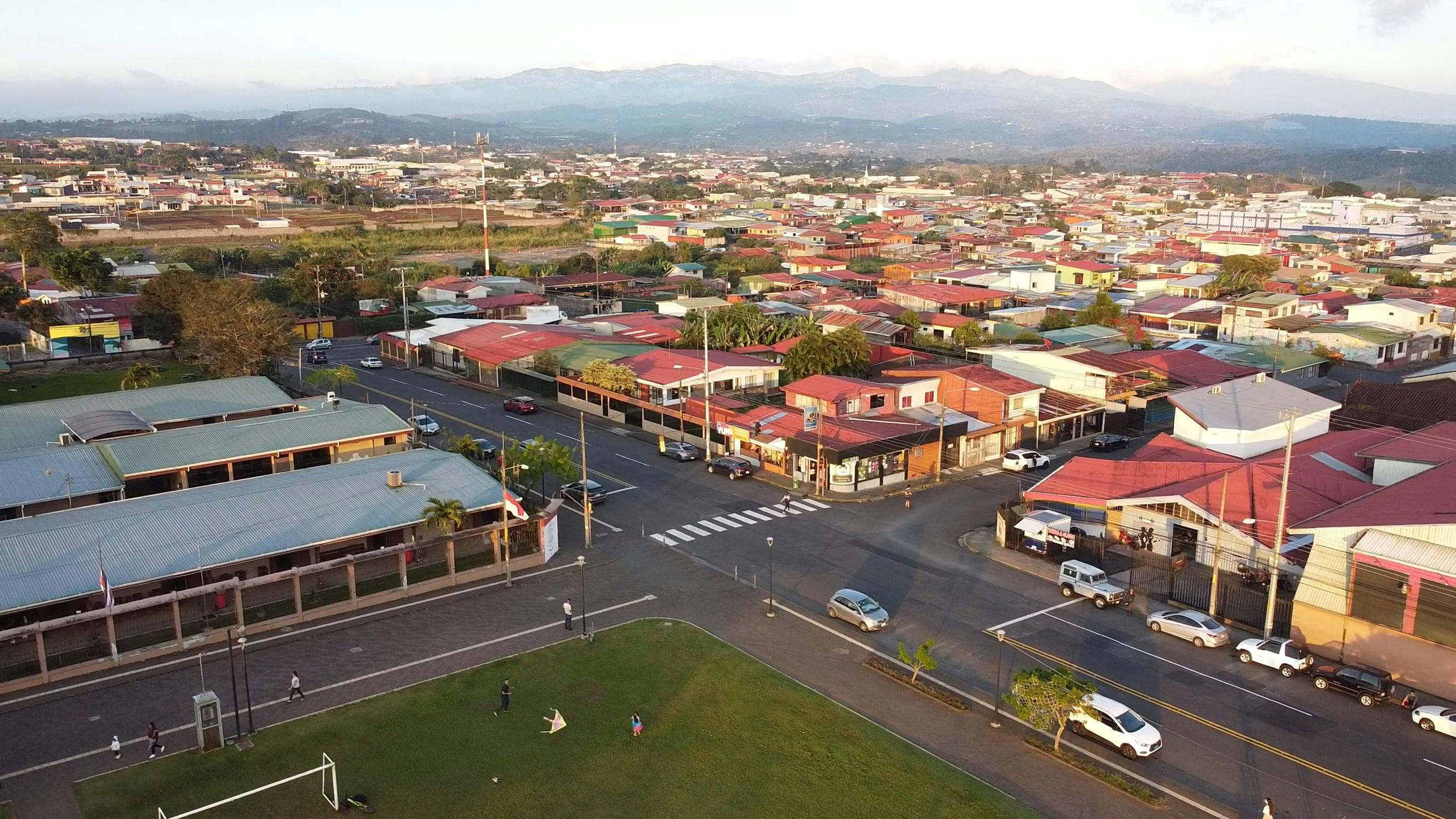Drone Footage of San Ramón City in Alajuela, Costa Rica Free Stock ...
