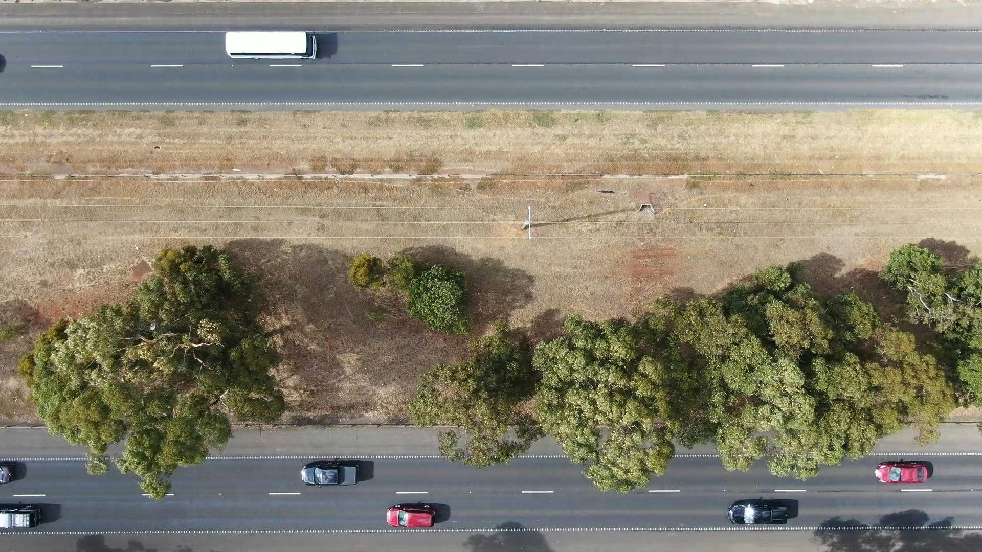 Traffic on a Highway in a Mountain Landscape Free Stock Video Footage ...