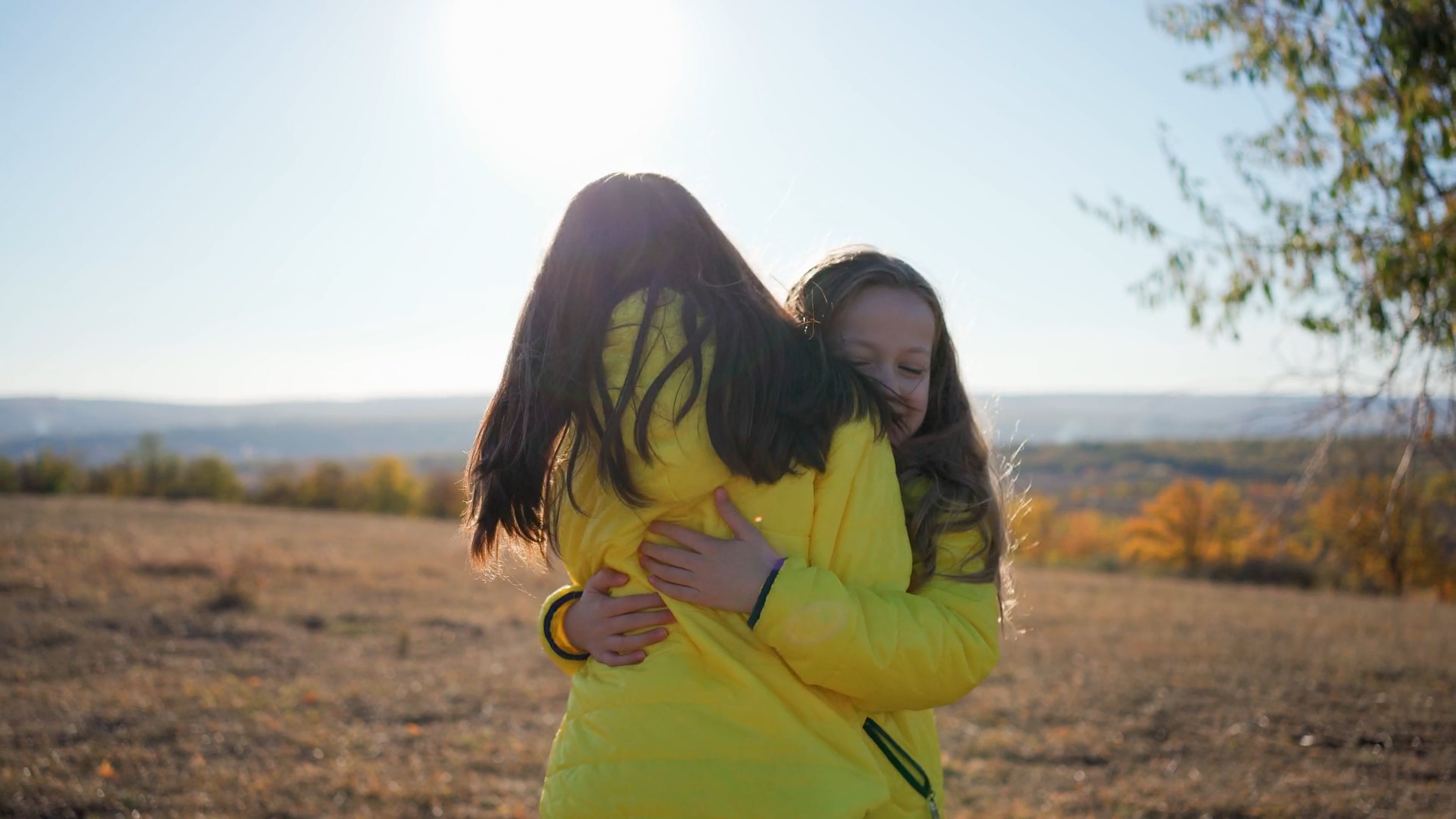 Two Little Girls Dancing in a Field Free Stock Video Footage, Royalty ...