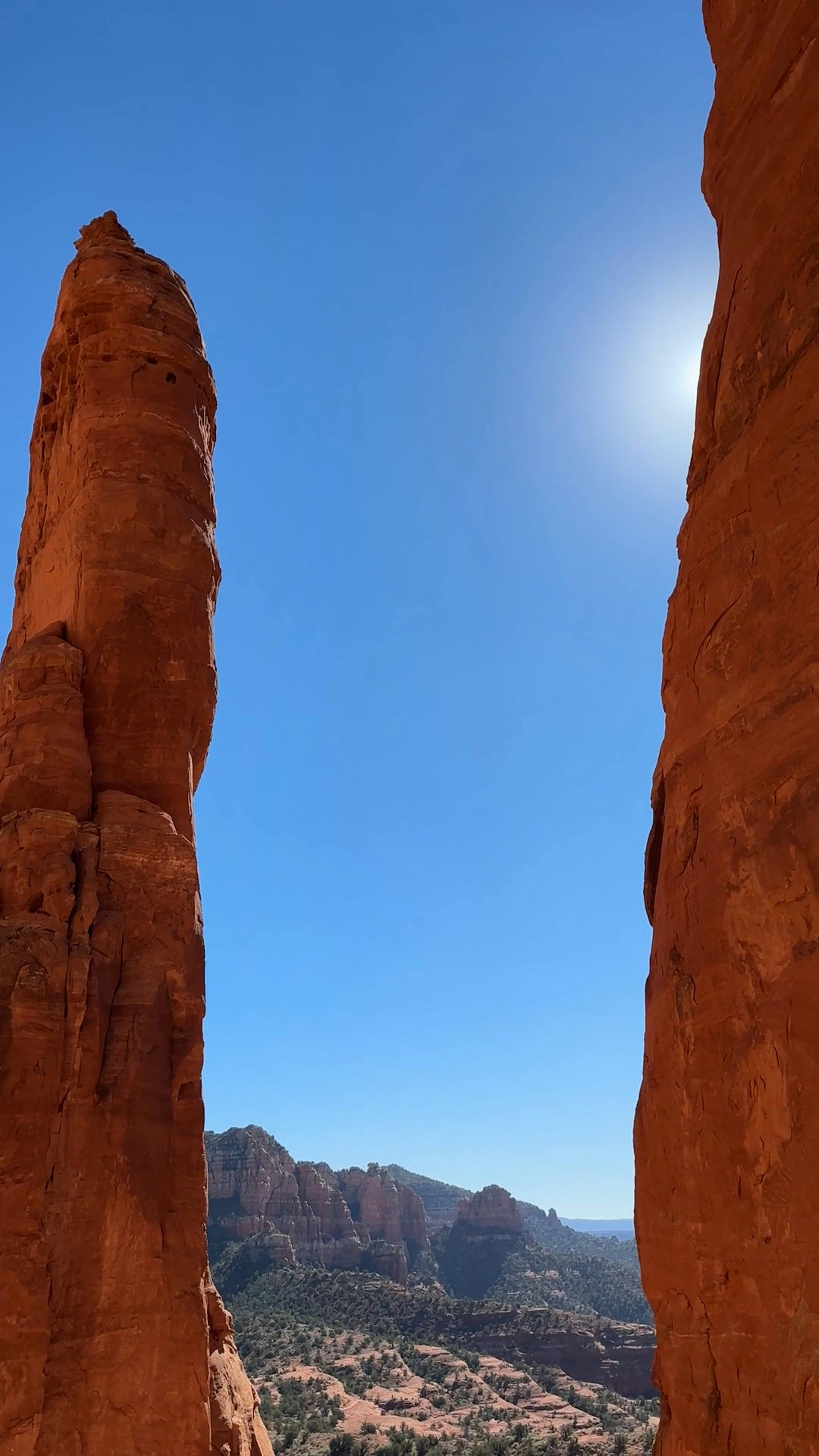 Point of View of a Car Driving along Canyon Highway in Arizona Free ...