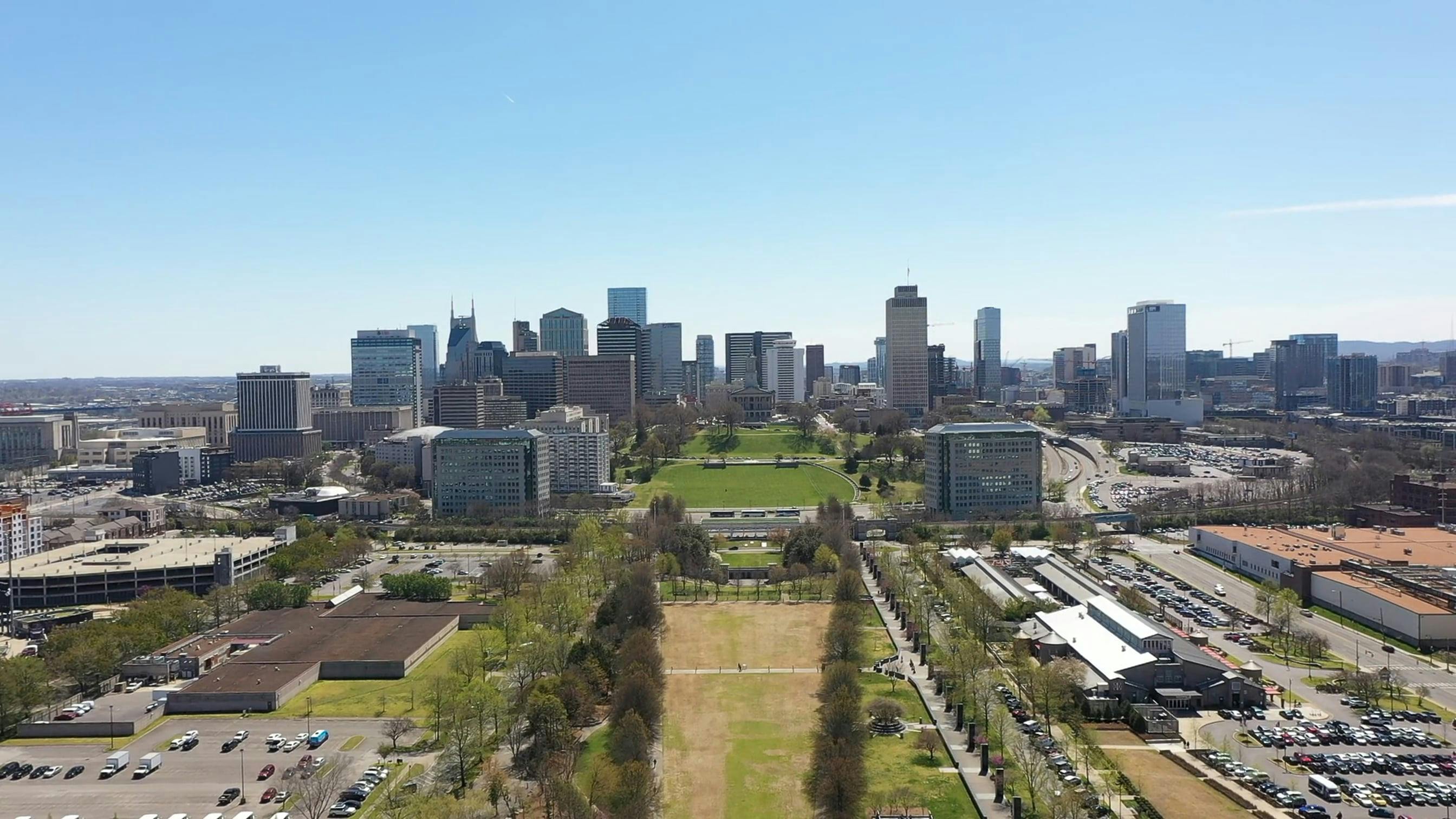 Drone Footage Showing The City In High Angle Free Stock Video Footage ...