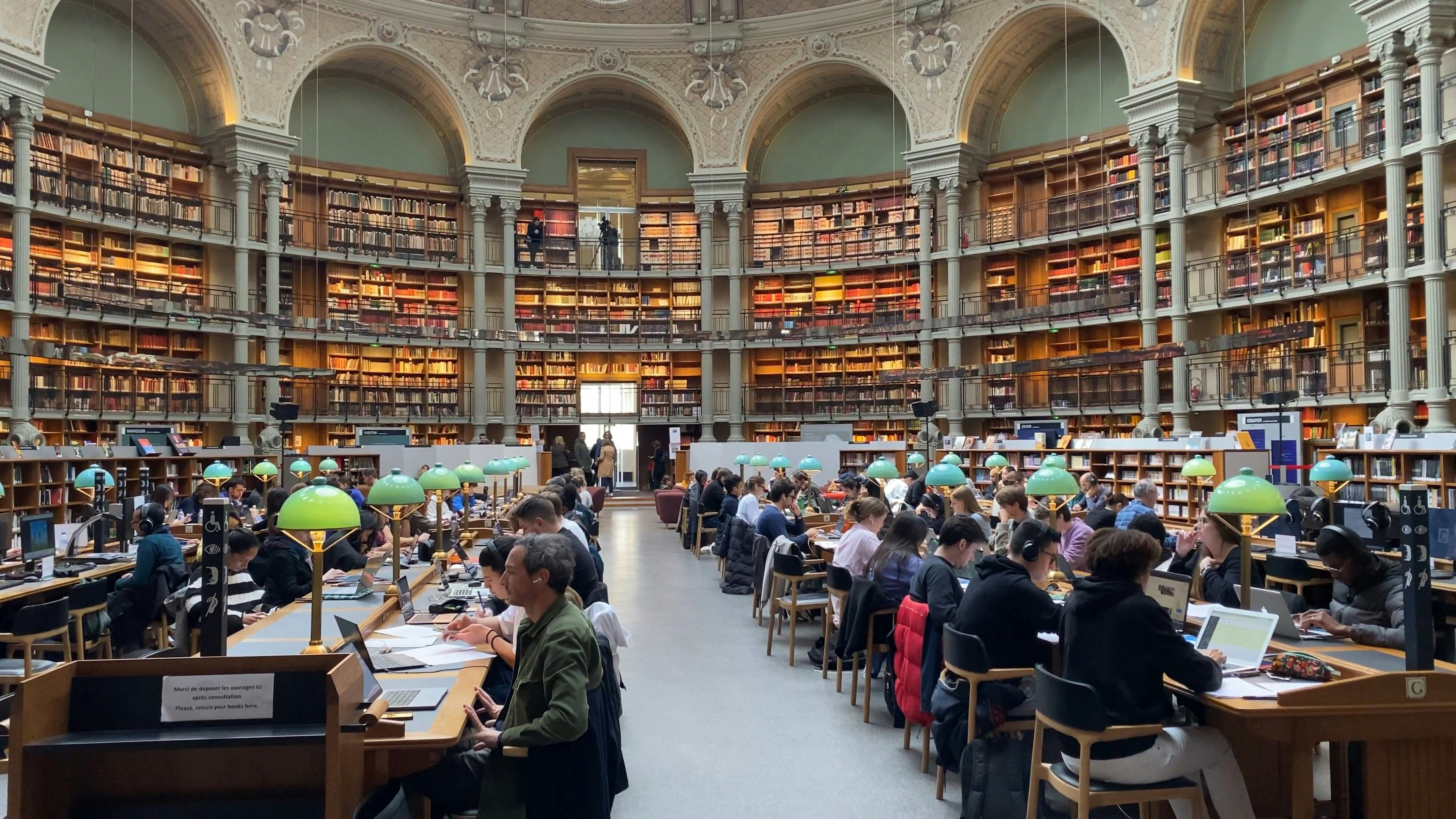 Paris BNF Richelieu library Free Stock Video Footage, Royalty-Free 4K ...