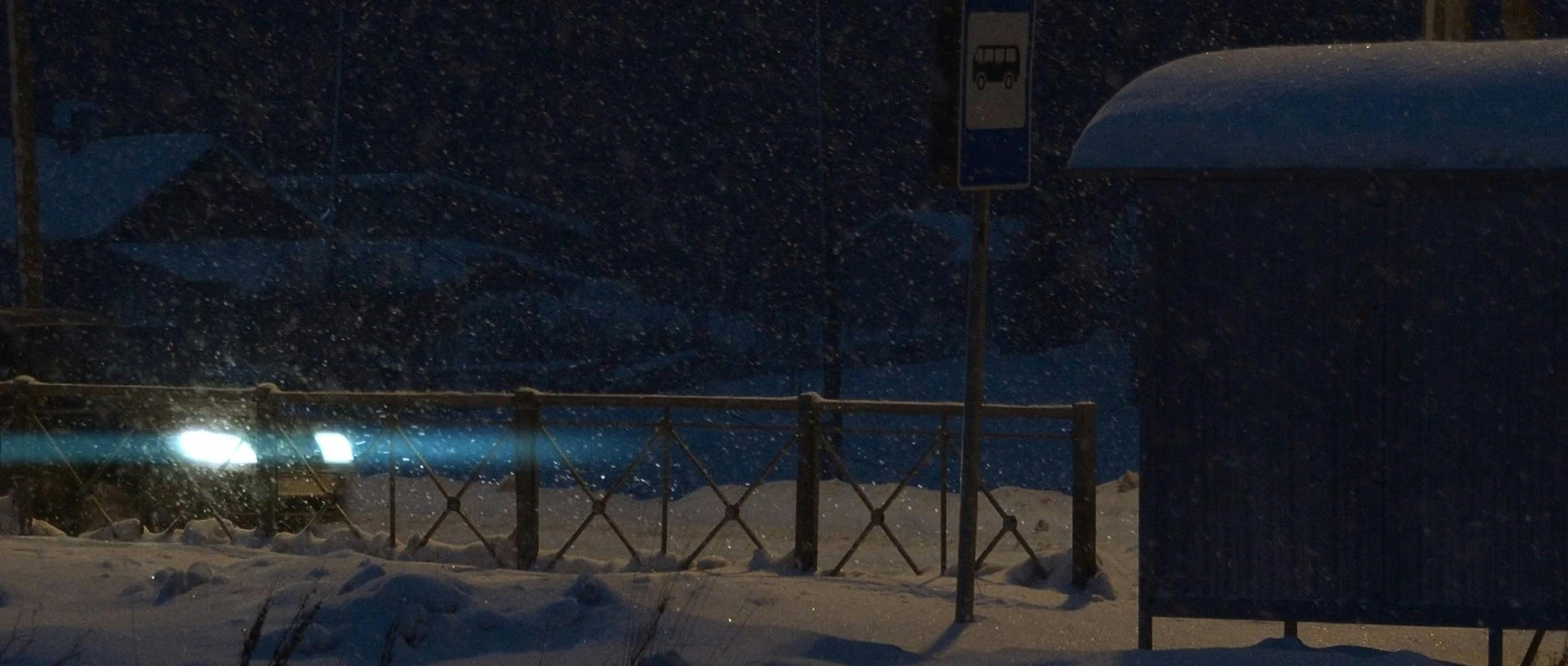 зимняя ночная дорога, night winter road Free Stock Video Footage ...